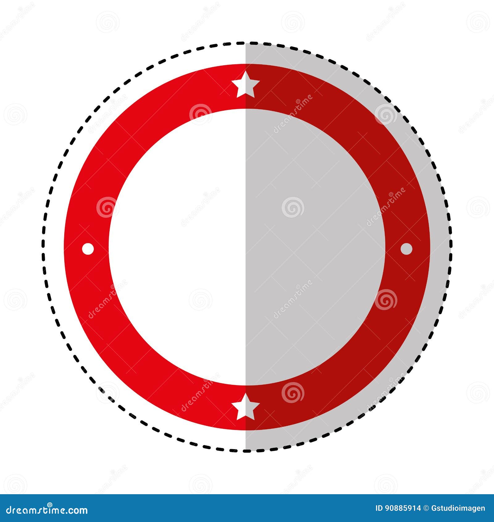 Circle seal stamp frame stock vector. Illustration of label - 90885914