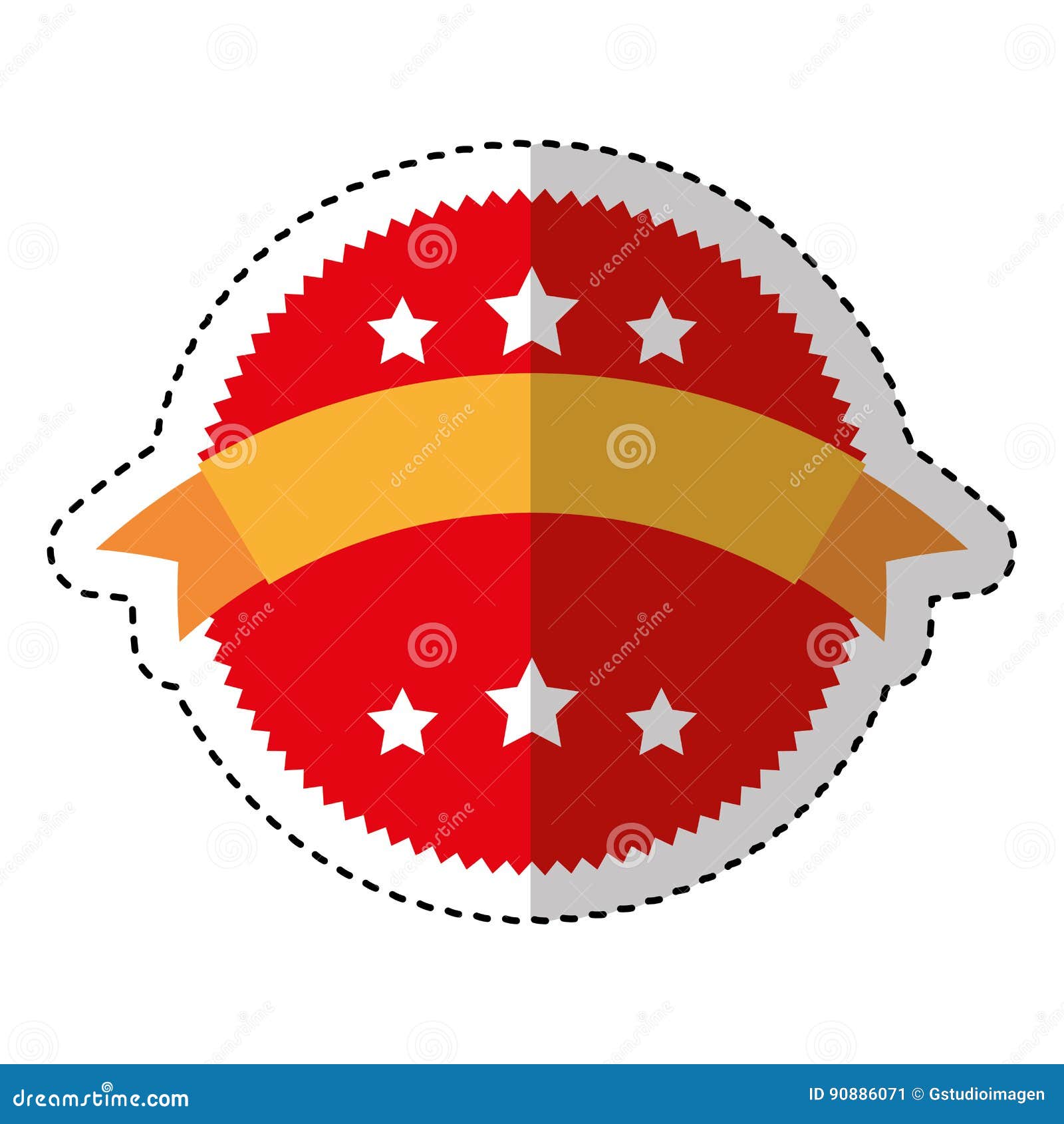 Circle seal stamp frame stock vector. Illustration of award - 90886071