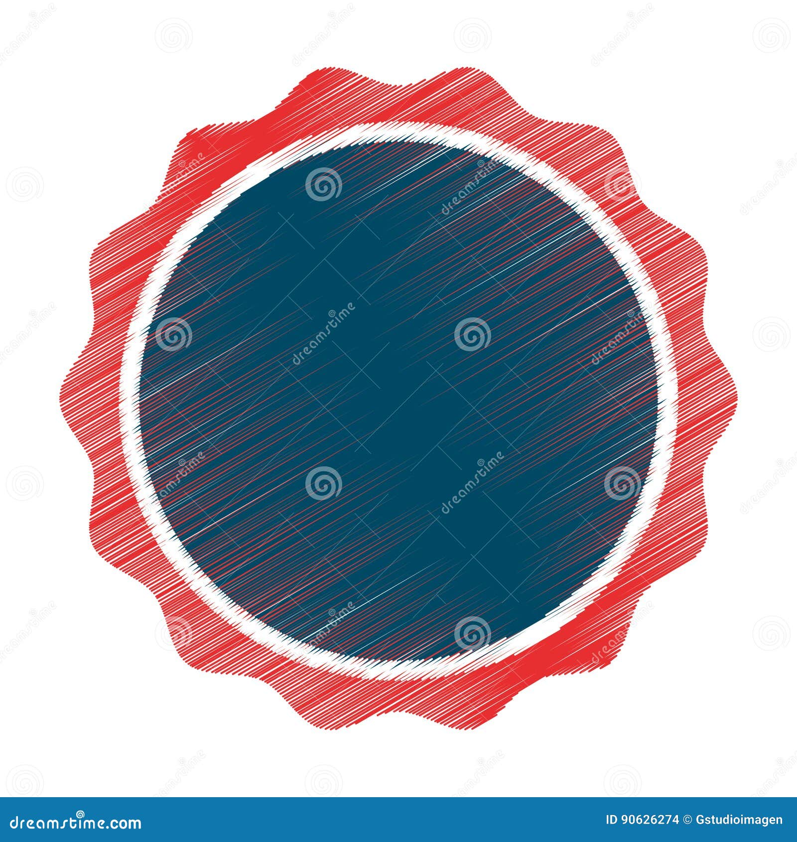 Circle seal stamp lace stock vector. Illustration of confirmed - 90626274