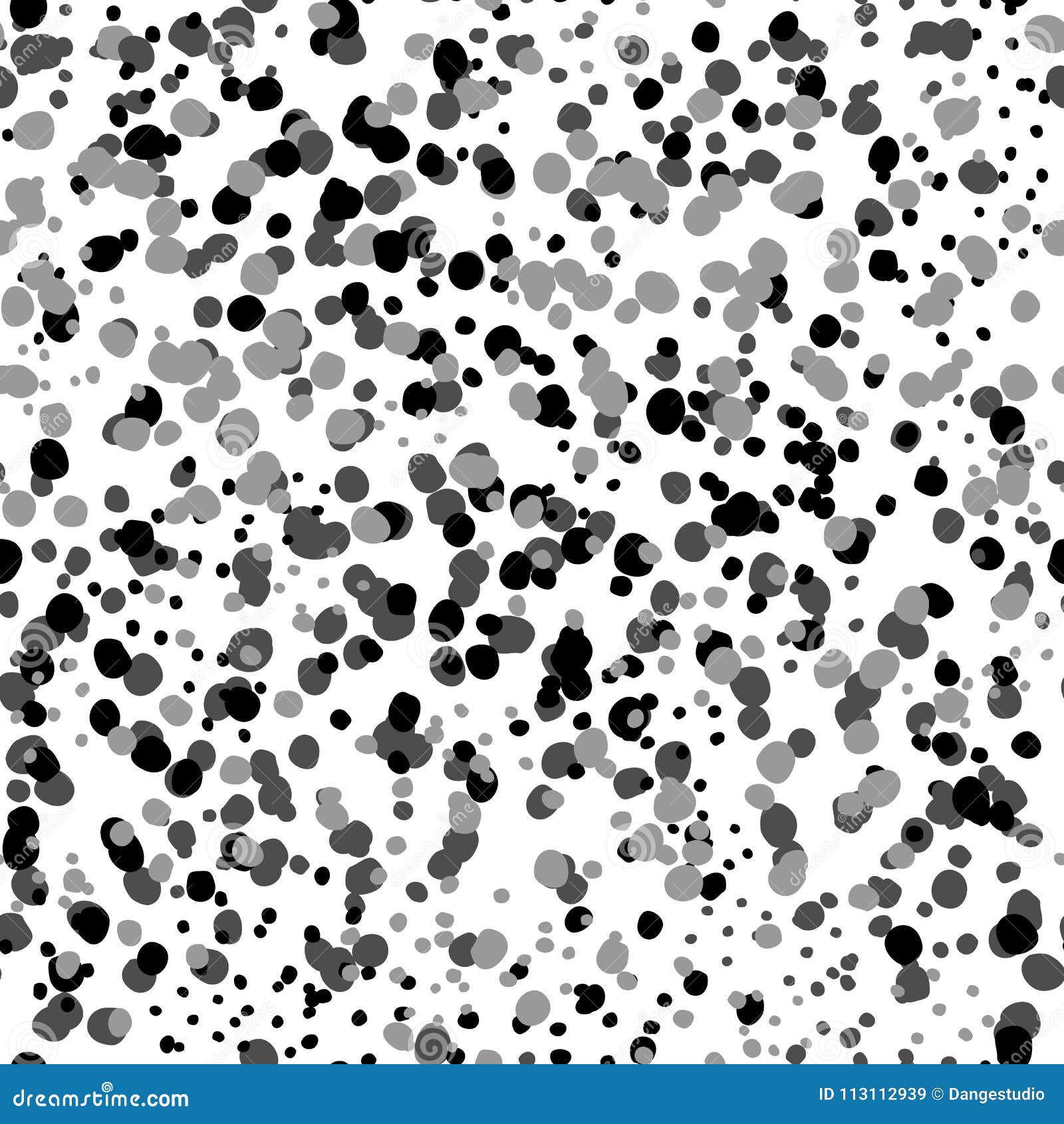 Circle Seamless Grunge Dust Messy Pattern. Easy To Create Abstract ...