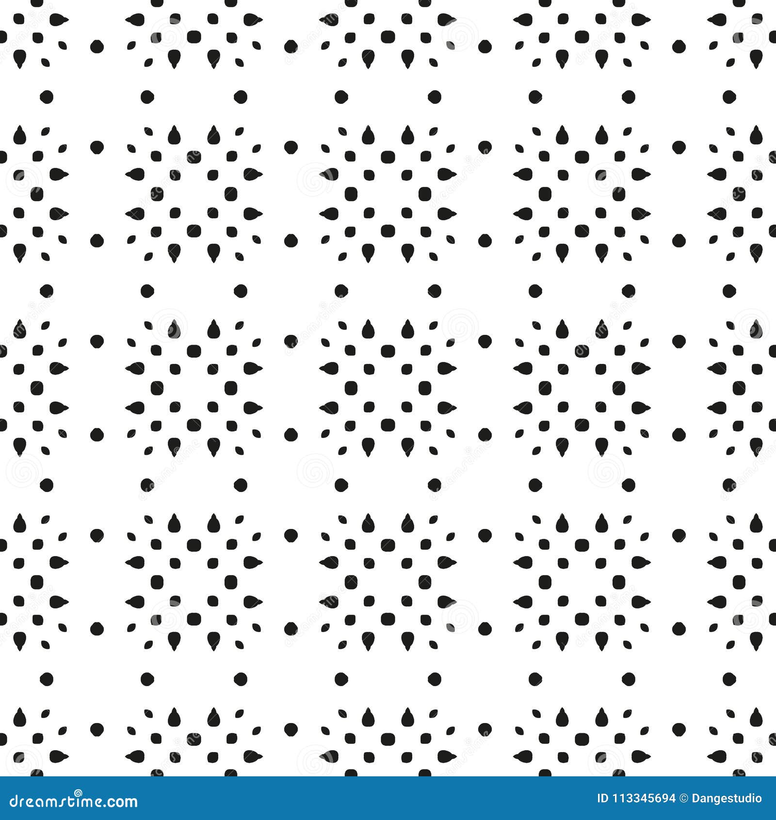 Circle Seamless Grunge Dust Messy Pattern. Easy To Create Abstract ...