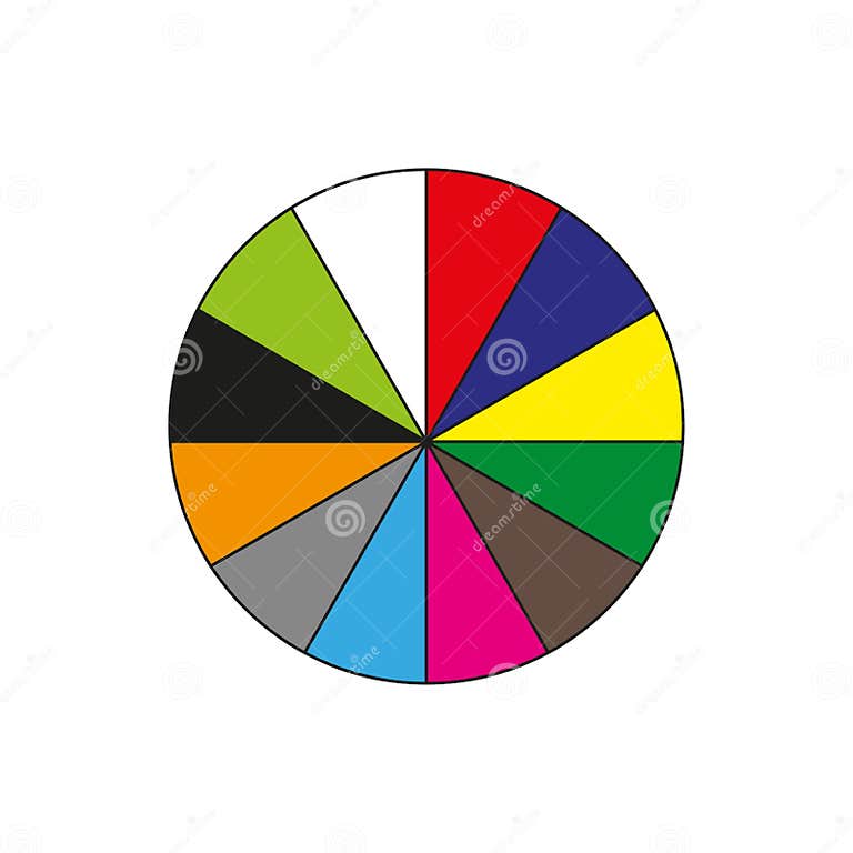 Circle Sectors for Web Design. Infographic Element. Round Shape. Vector ...