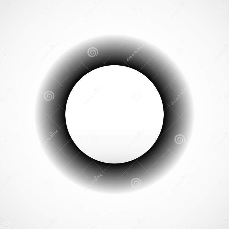 Circle with shadow stock vector. Illustration of empty - 311319882