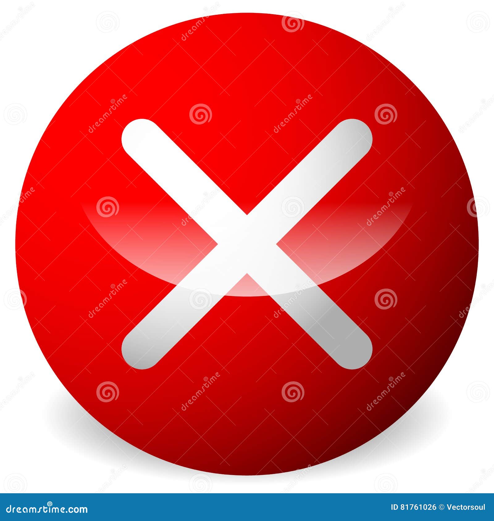 Circle with X Shape, Cross. Delete, Remove, Quit Button Stock Vector ...