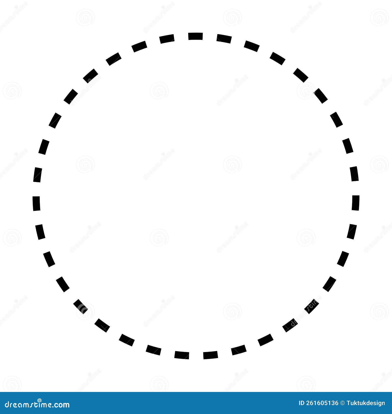 Circle Shape Dashed Icon Vector Geometry Symbol for Creative Graphic ...
