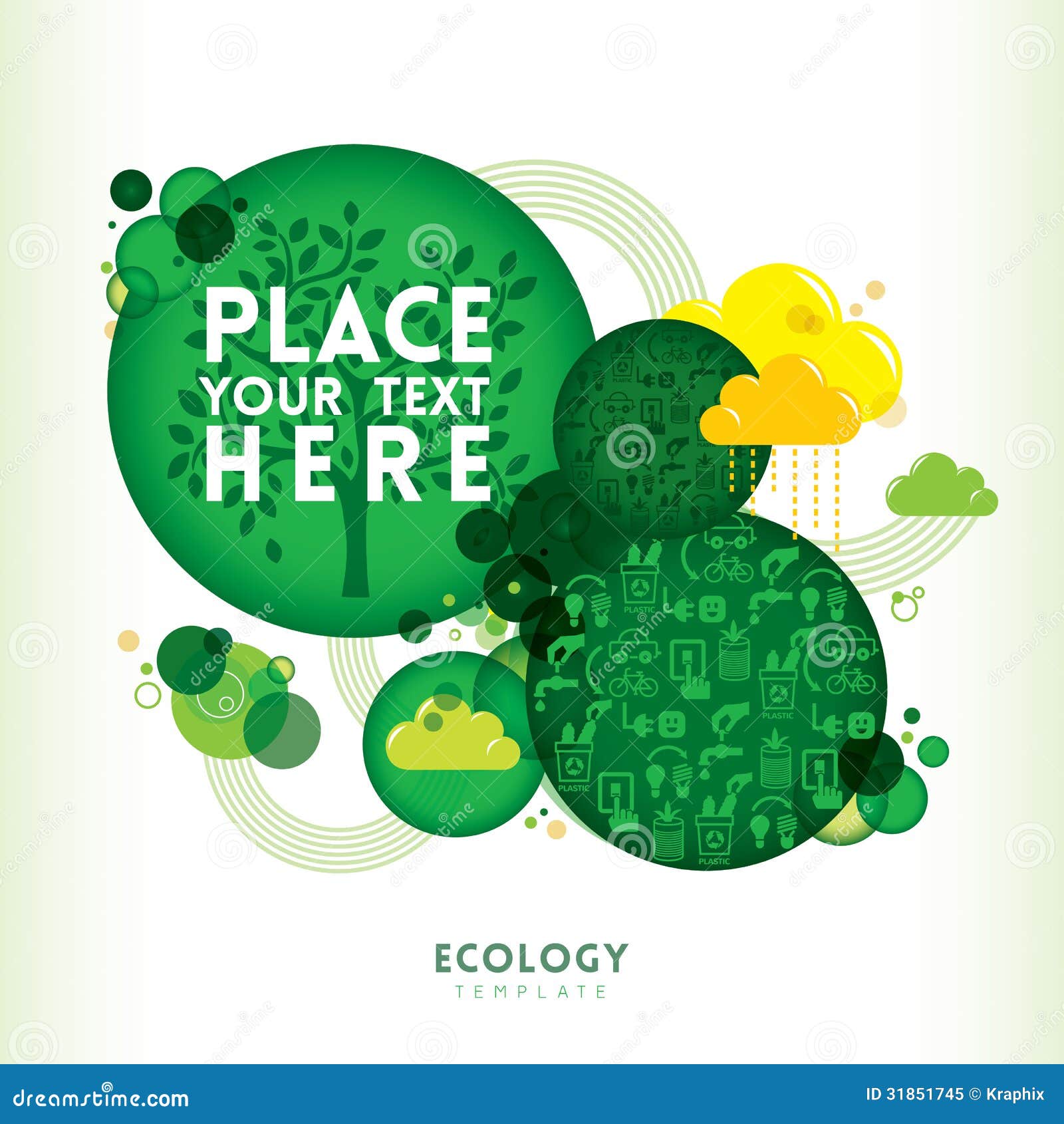 Circle Shape Eco Design Layout Stock Vector - Illustration of concept ...