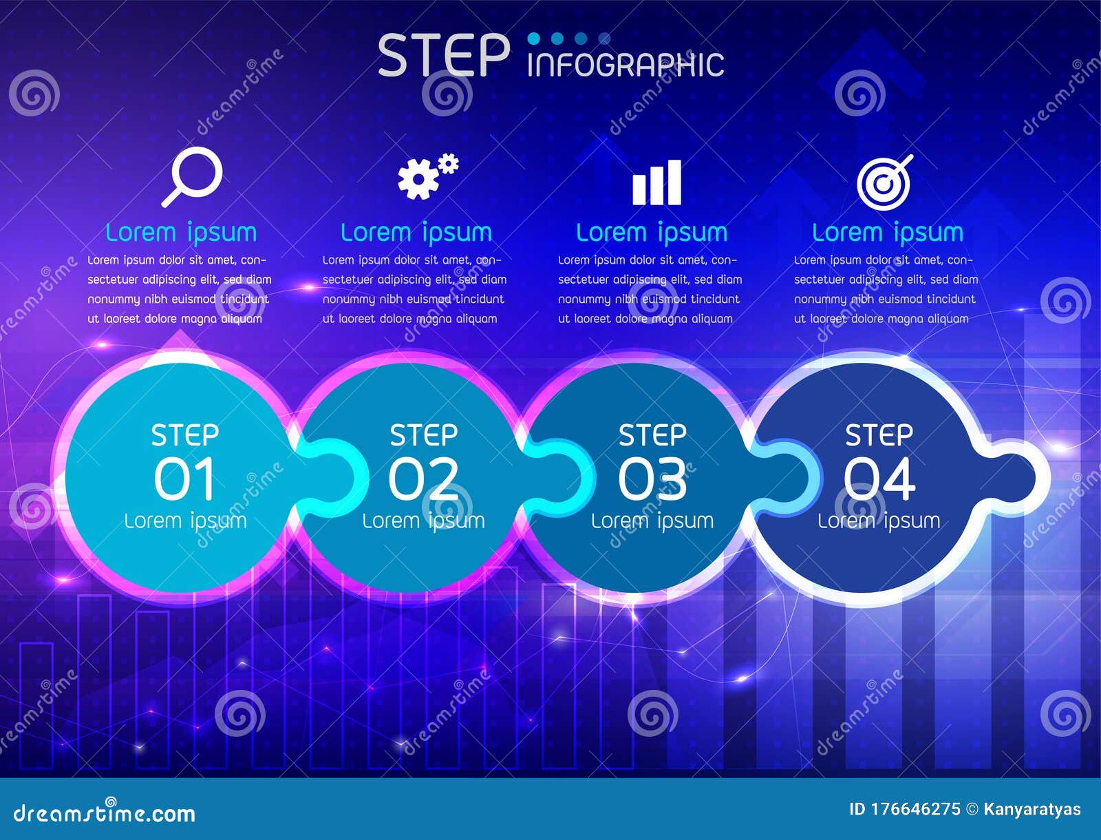 Creative Step Infographic Technology Background Template for ...