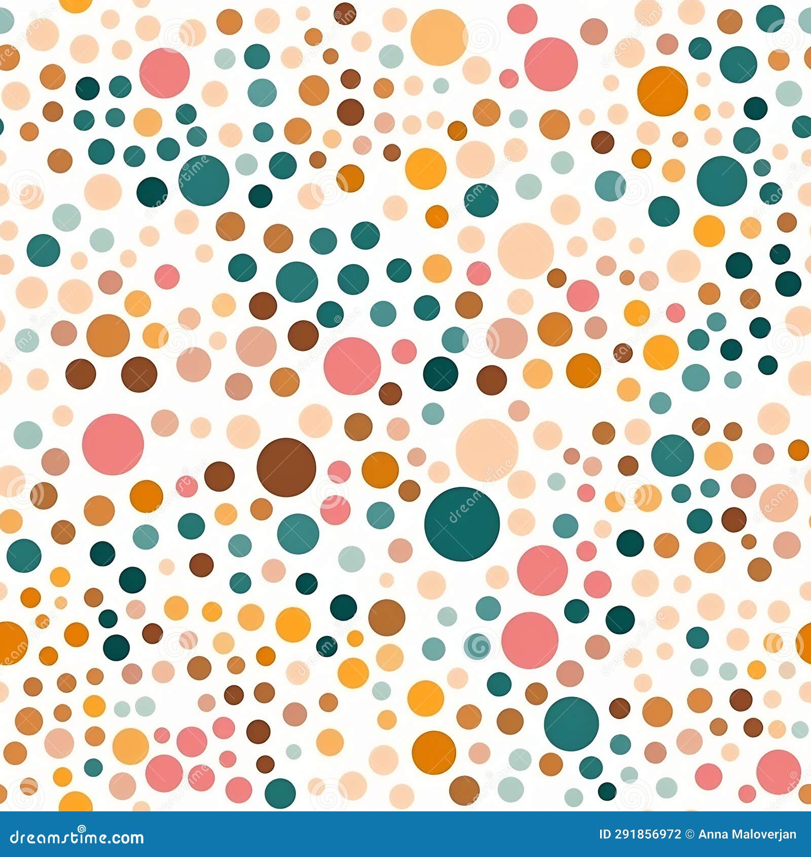 Circle Shape and Form. Overlap Circle Pattern. Polka Dots Pattern in ...