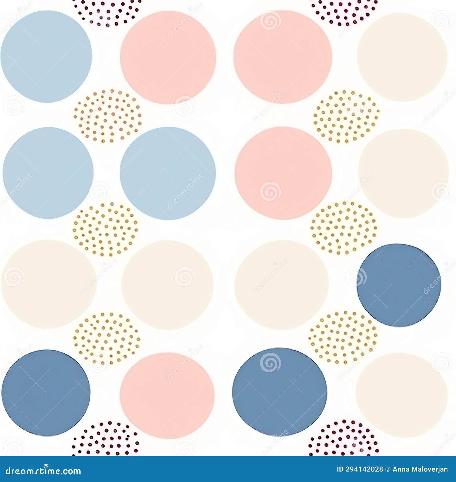 Circle Shape and Form. Overlap Circle Pattern. Polka Dots Pattern in ...