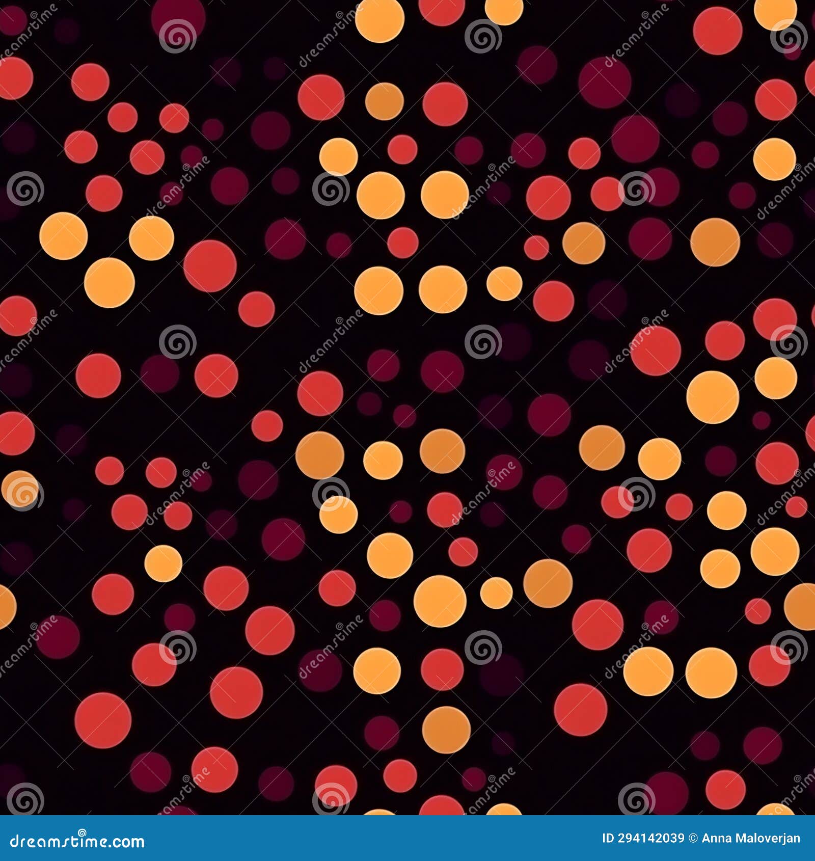 Circle Shape and Form. Overlap Circle Pattern. Polka Dots Pattern in ...