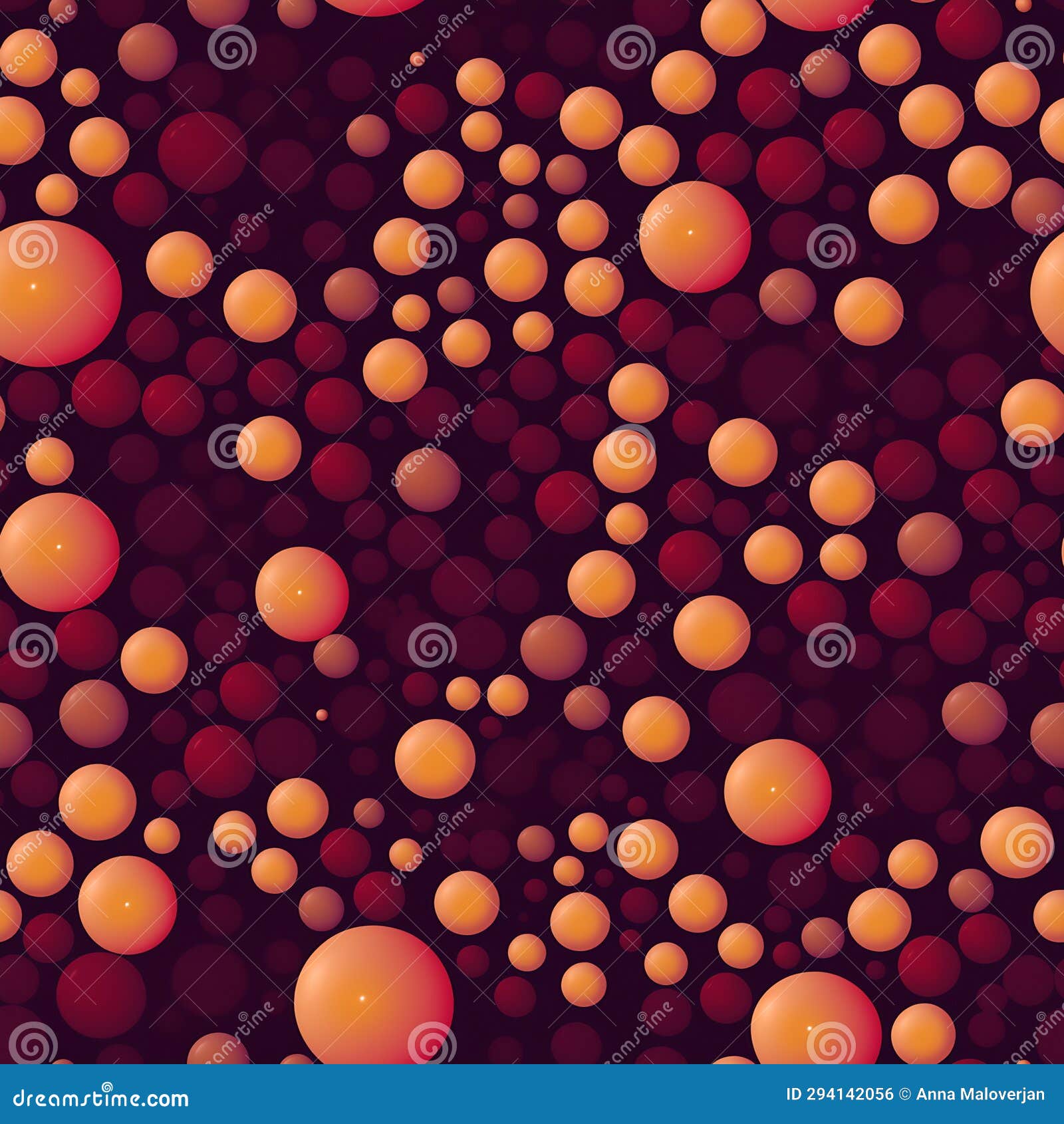 Circle Shape and Form. Overlap Circle Pattern. Polka Dots Pattern in ...