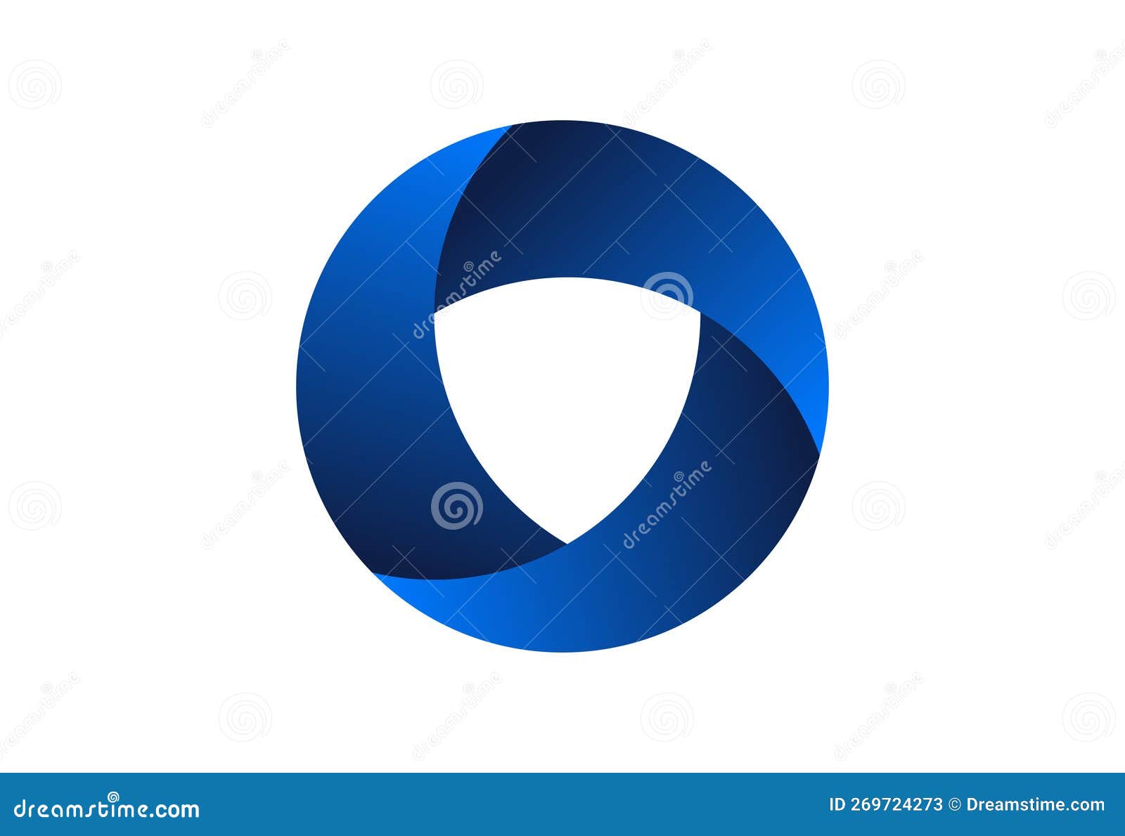Circle Shape Logo Design, Vector Illustration Stock Illustration ...