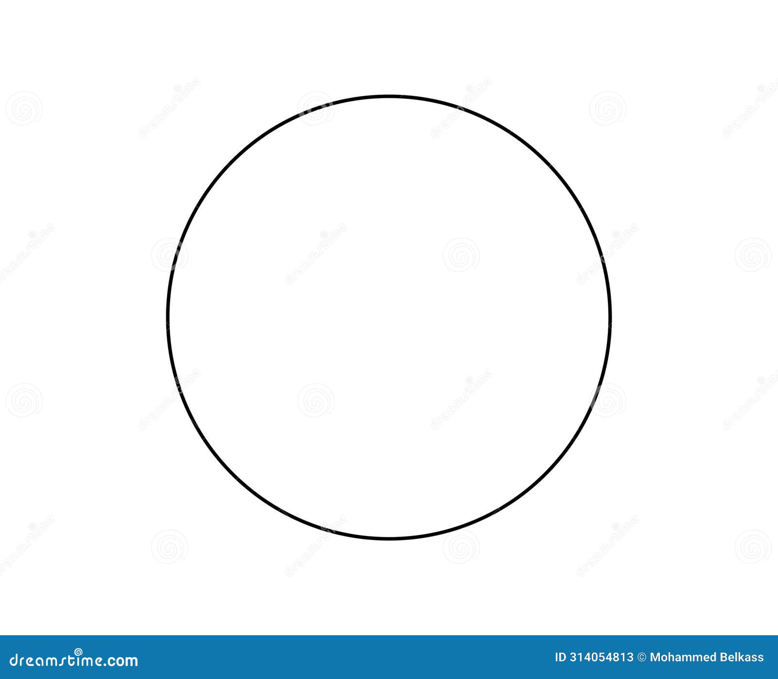 Circle Shape Outline Stroke Black Symbol Vector Stock Vector ...