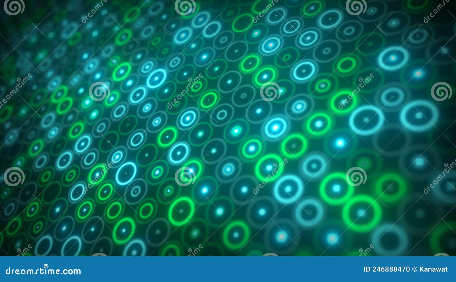 Circle Shape Pattern Technology Digital Abstract Background, 3d ...
