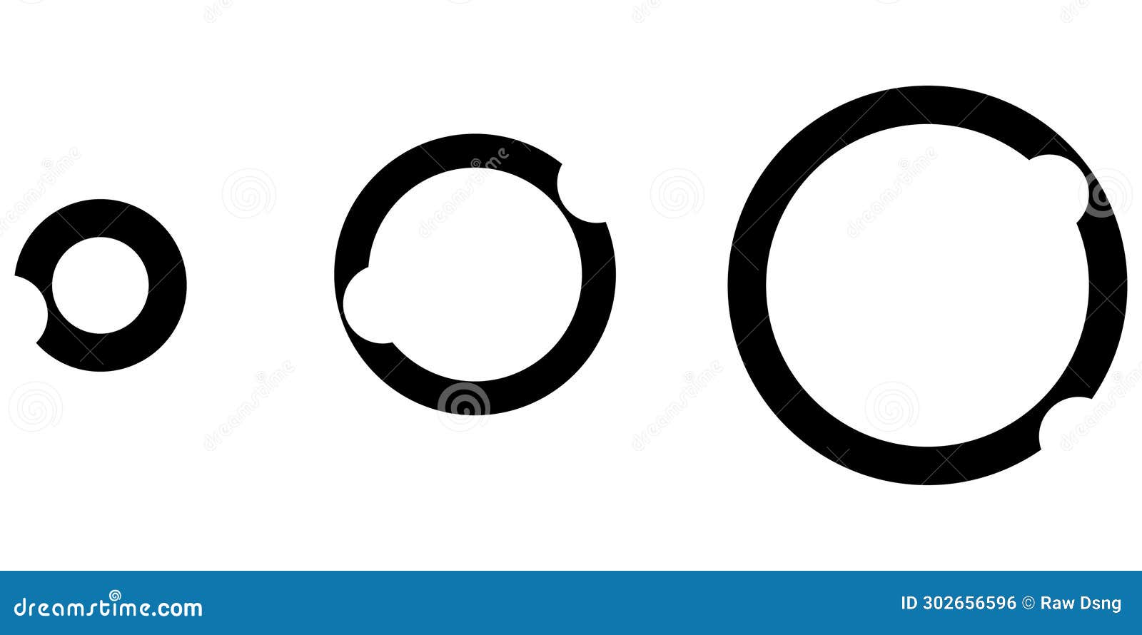 A Circle Shape with Several Holes in the Middle and Inside, Sorted from ...