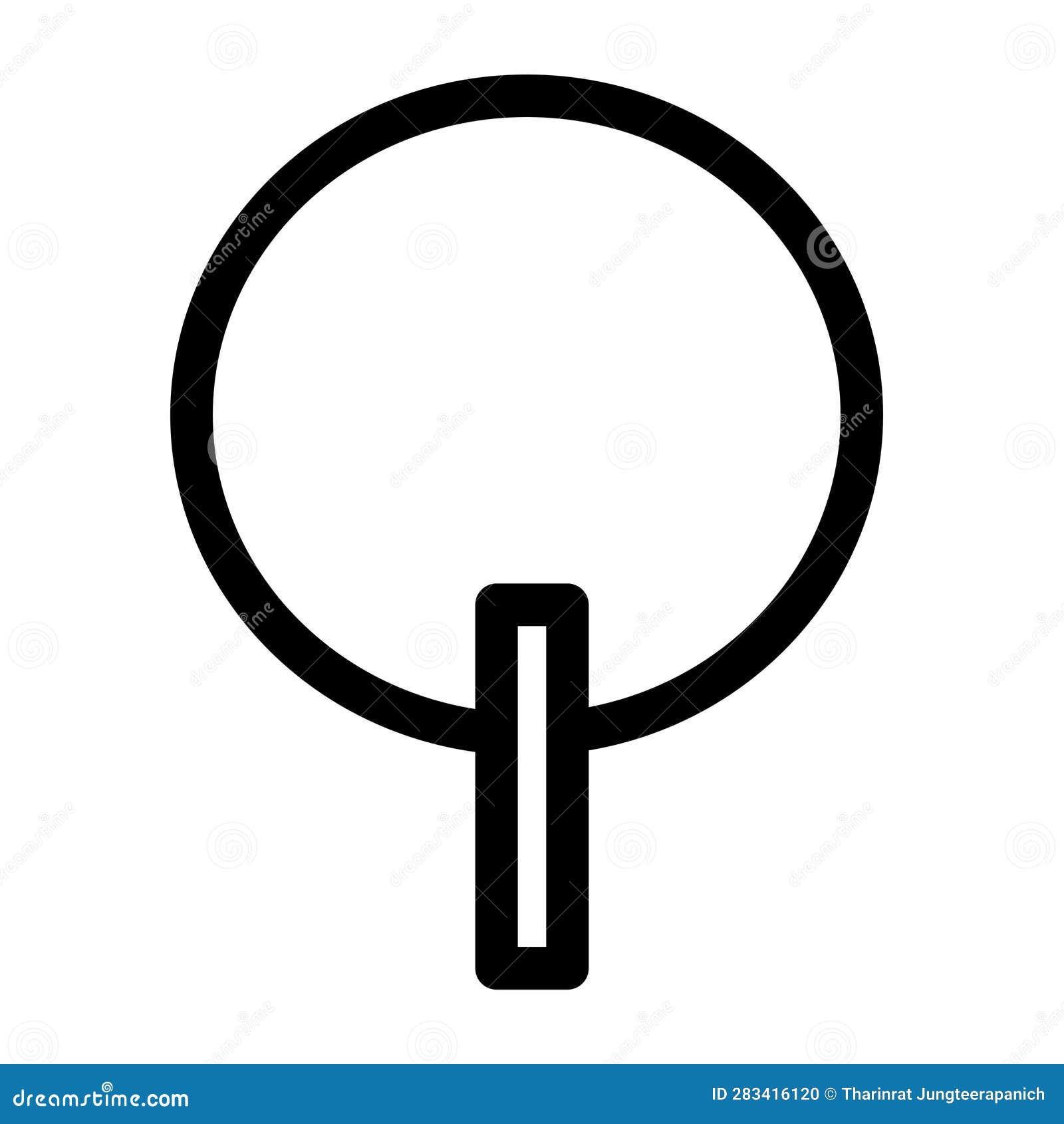 Circle shape tree stock vector. Illustration of growth - 283416120