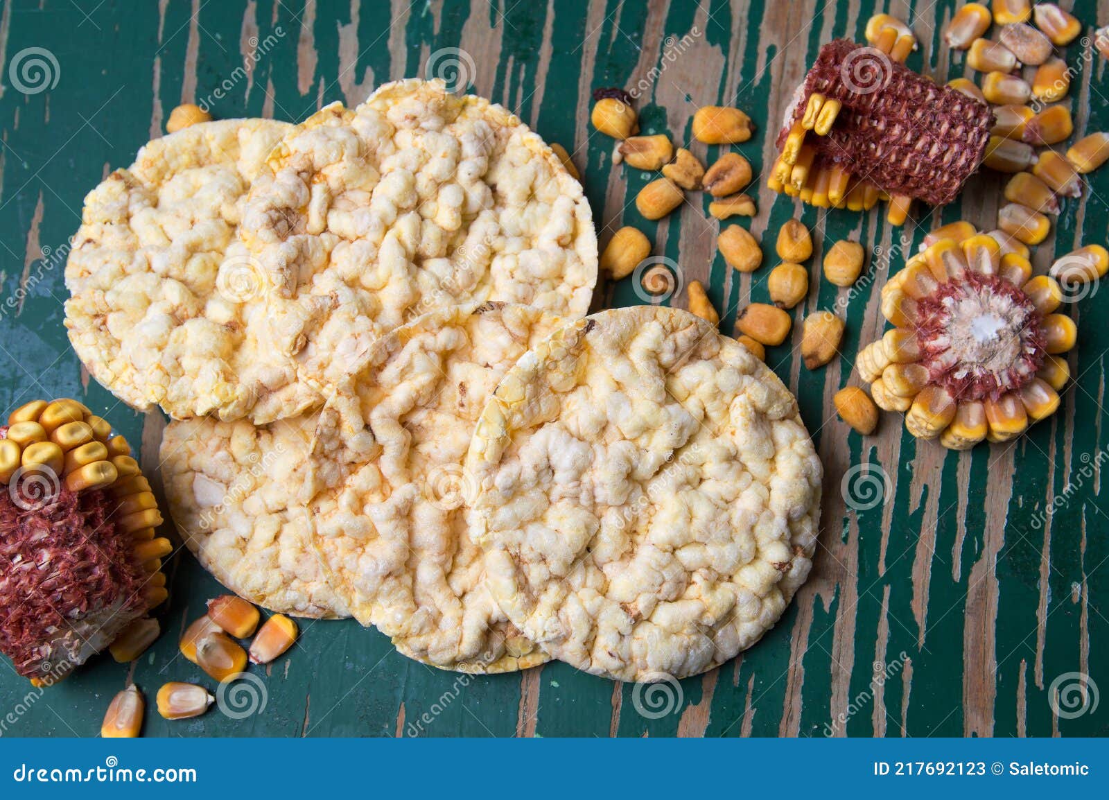 Circle shaped corn snacks stock image. Image of healthy - 217692123