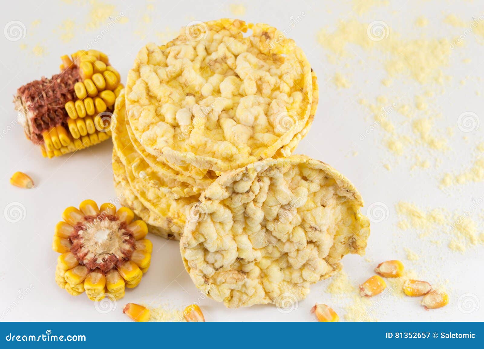 Circle shaped corn snacks stock image. Image of nutrition - 81352657