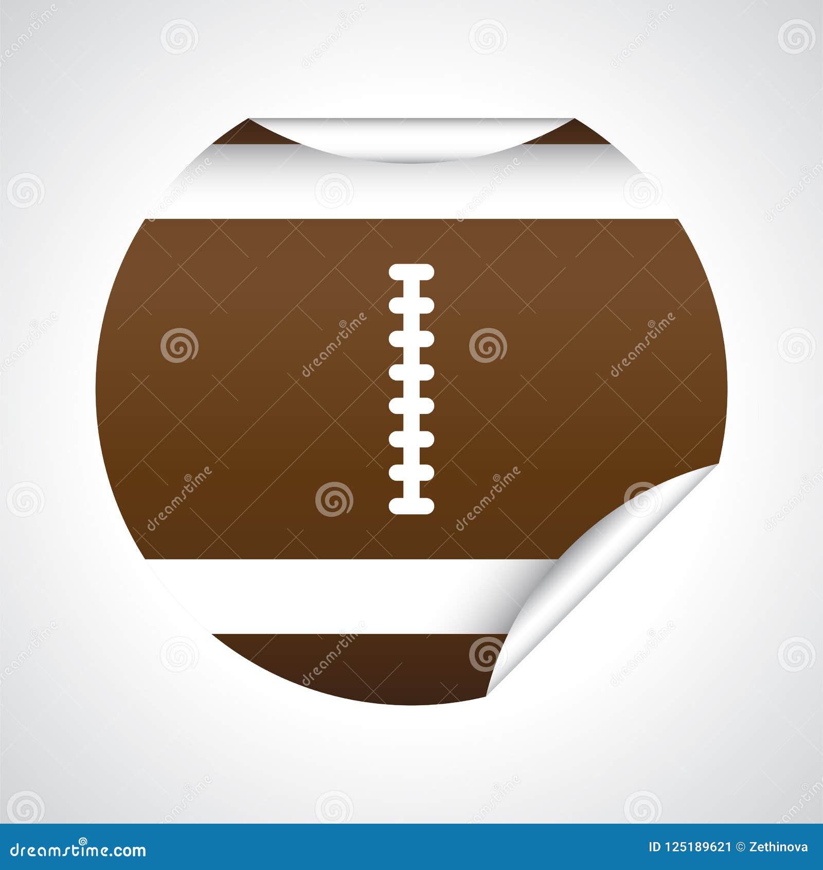 Circle Shaped Football Sticker Stock Illustration - Illustration of ...