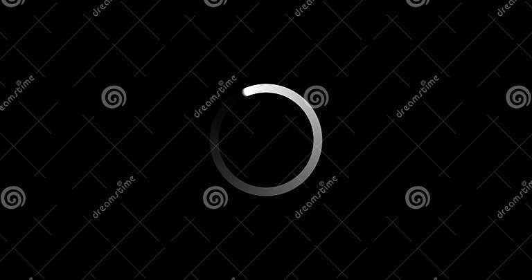 Circle Shaped Loading Screen Icon Stock Illustration - Illustration of illustartion, shade ...