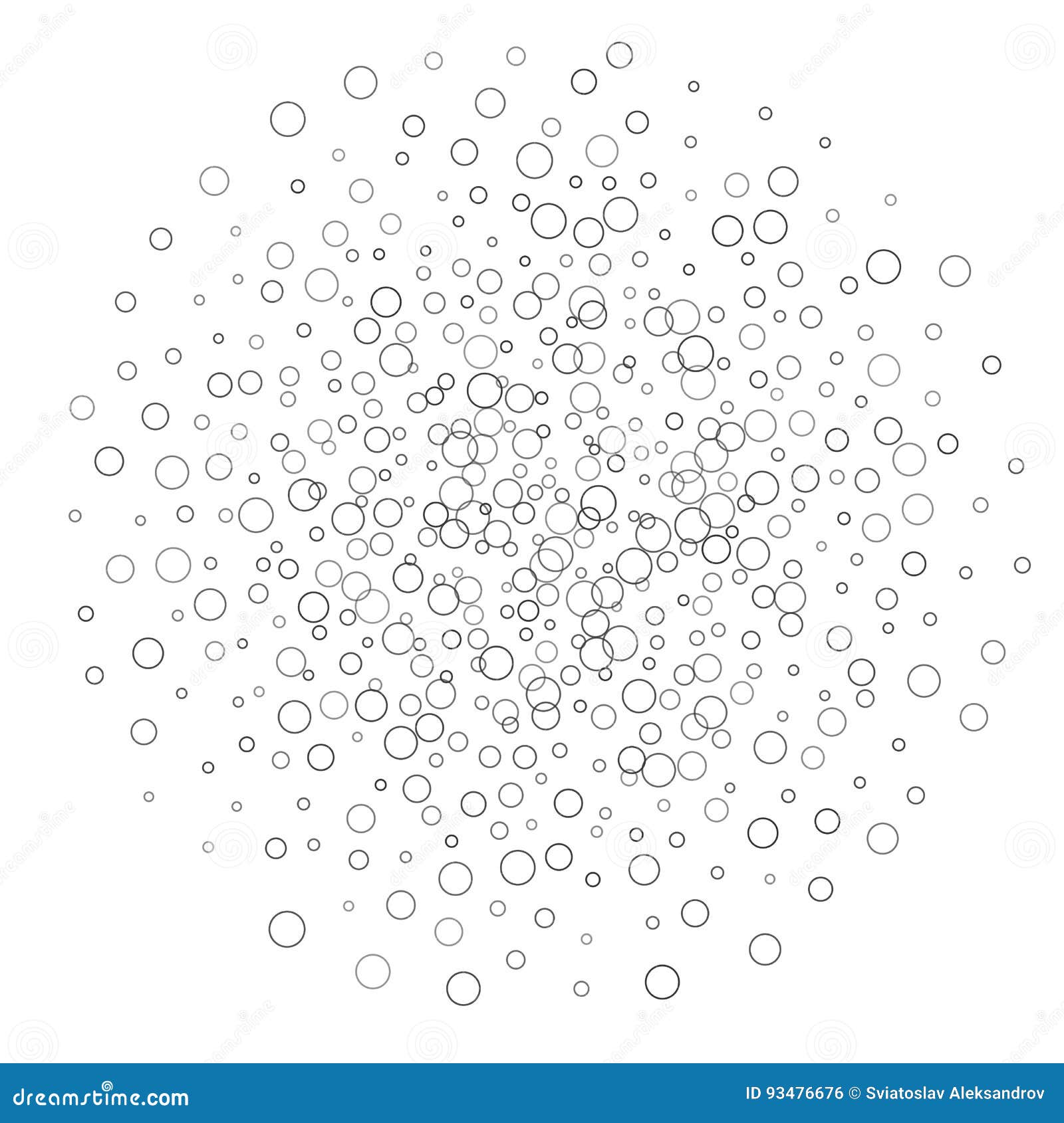 Circle Shapes Accumulation stock vector. Illustration of liquid - 93476676