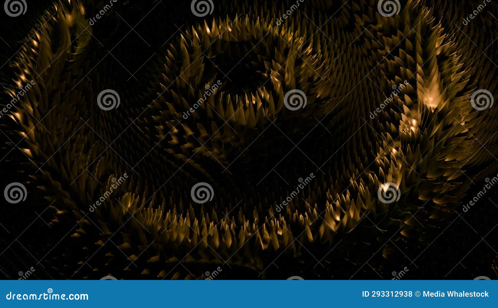 The Circle Shapes Spreading Continuously. Design. Metal Technological ...