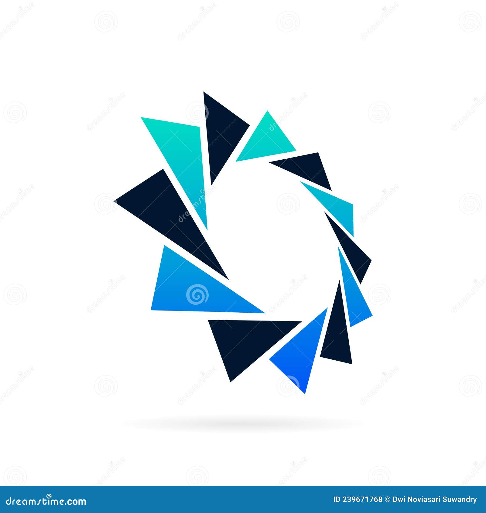 Geometric Shutter Logo Design Template Stock Vector - Illustration of ...