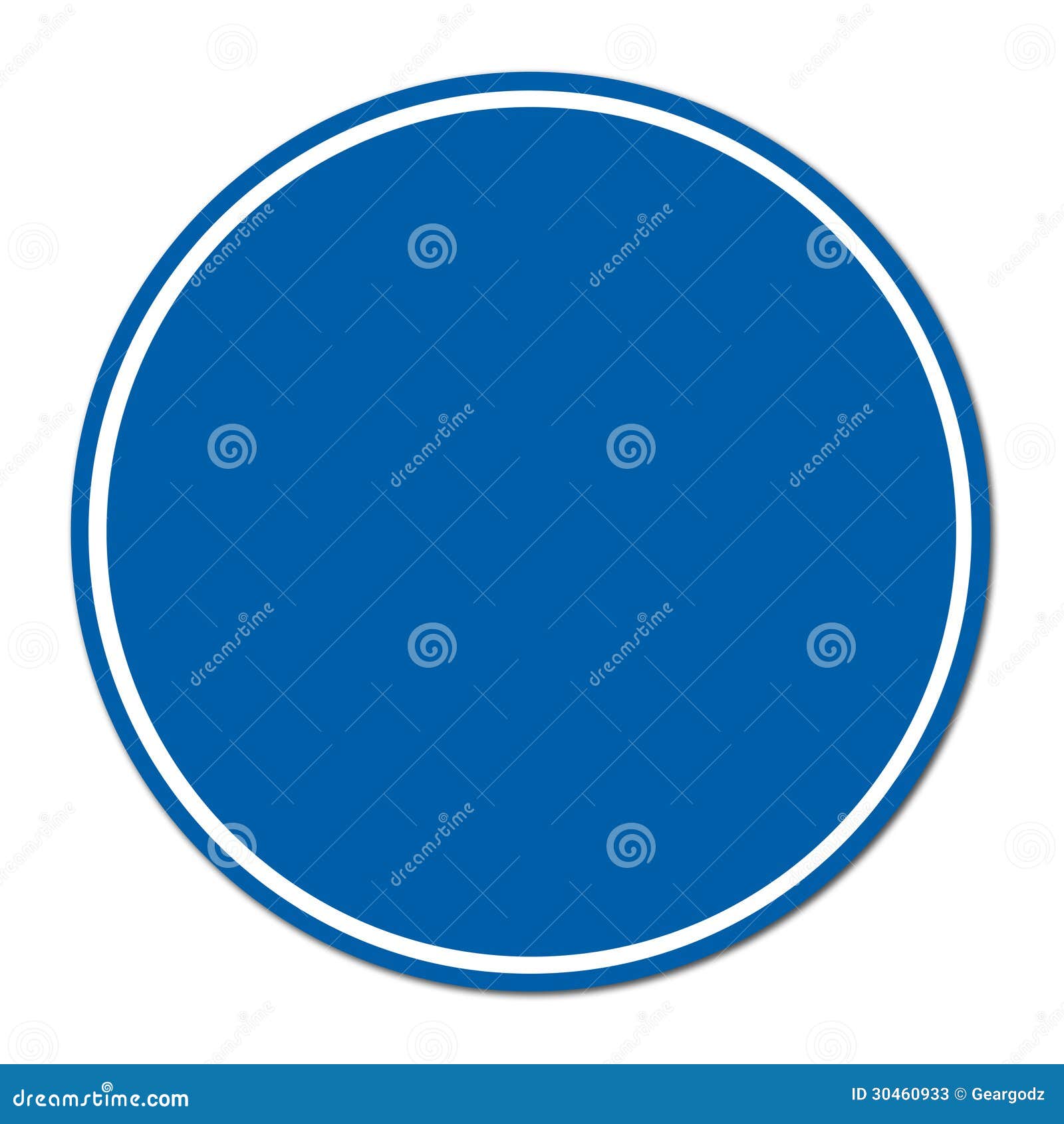 Circle Sign on White Background Stock Illustration - Illustration of ...