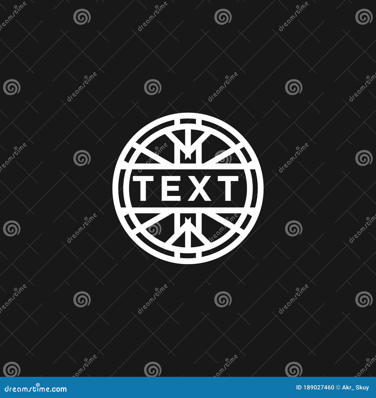 Circle Simple Letter Logo Design Template Stock Illustration ...