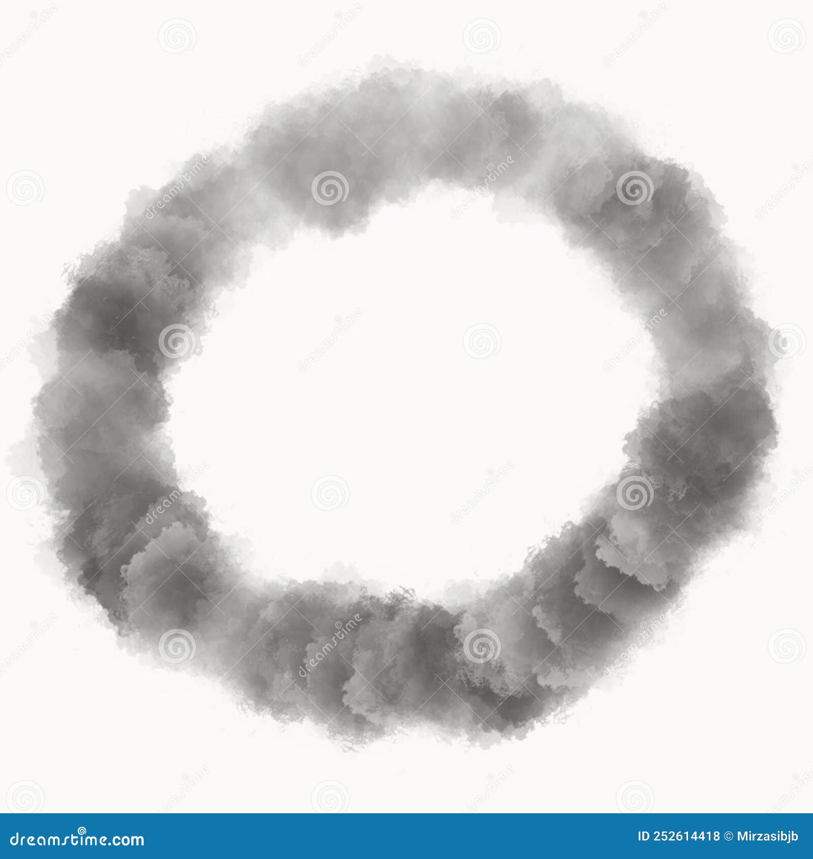 Circle Smoke stock illustration. Illustration of space - 252614418