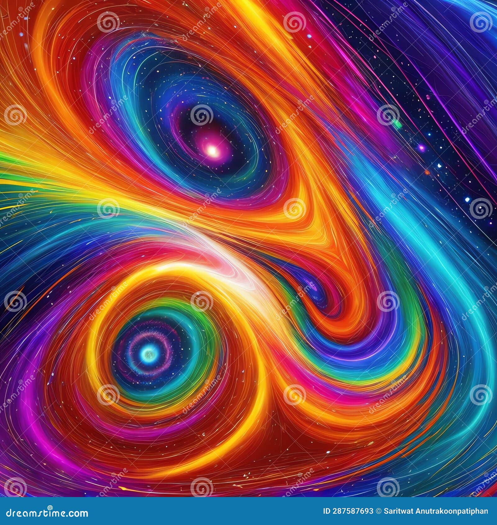 Circle of Solar Galaxy Abstract Stock Illustration - Illustration of ...