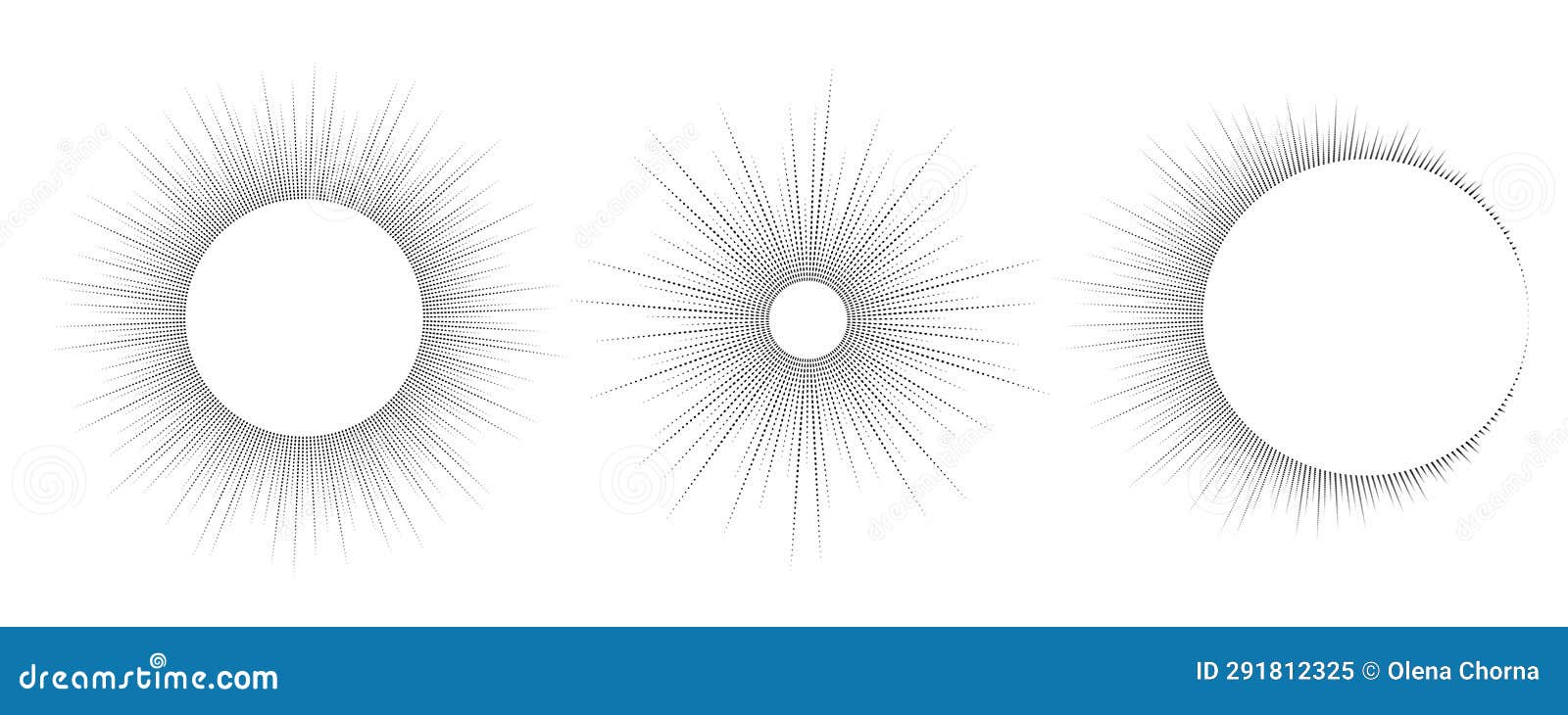 Circle Sound Wave. Audio Music Equalizer. Round Circular Icons Set ...