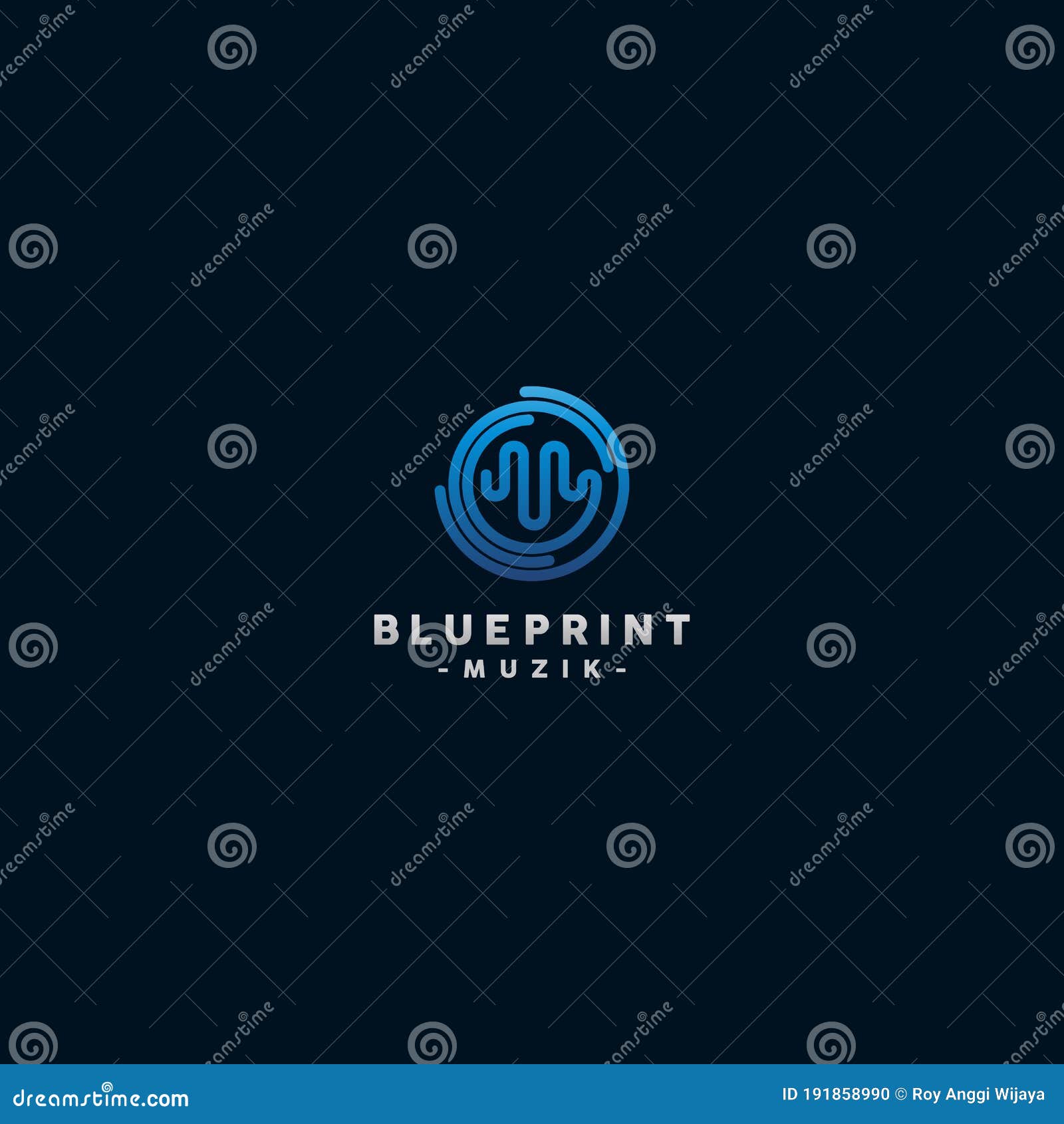 Circle Sound Wave Logo Template Design Stock Vector - Illustration of ...