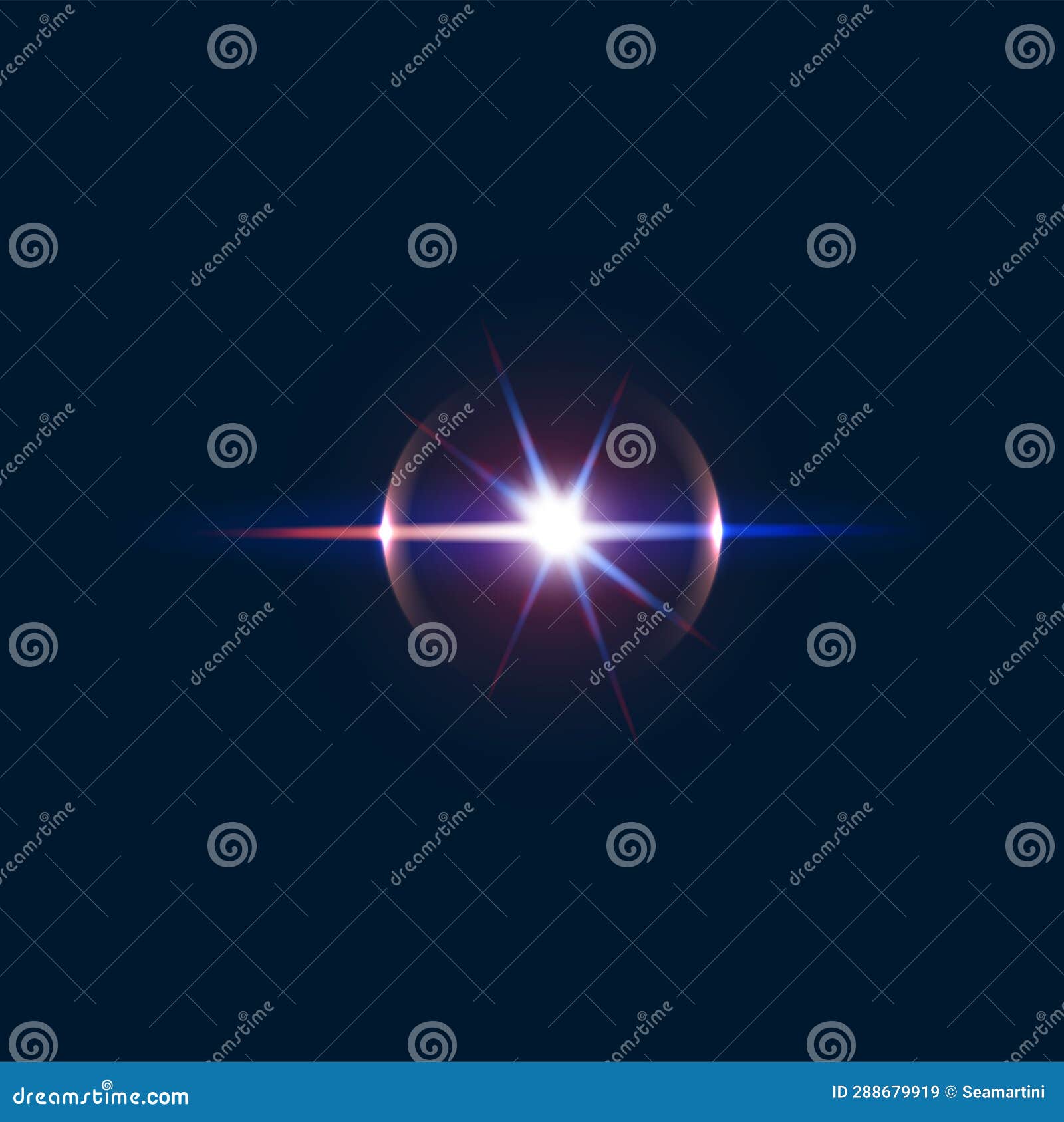 Circle Sparkle Flare and Flash Effect, Glow Light Stock Vector ...