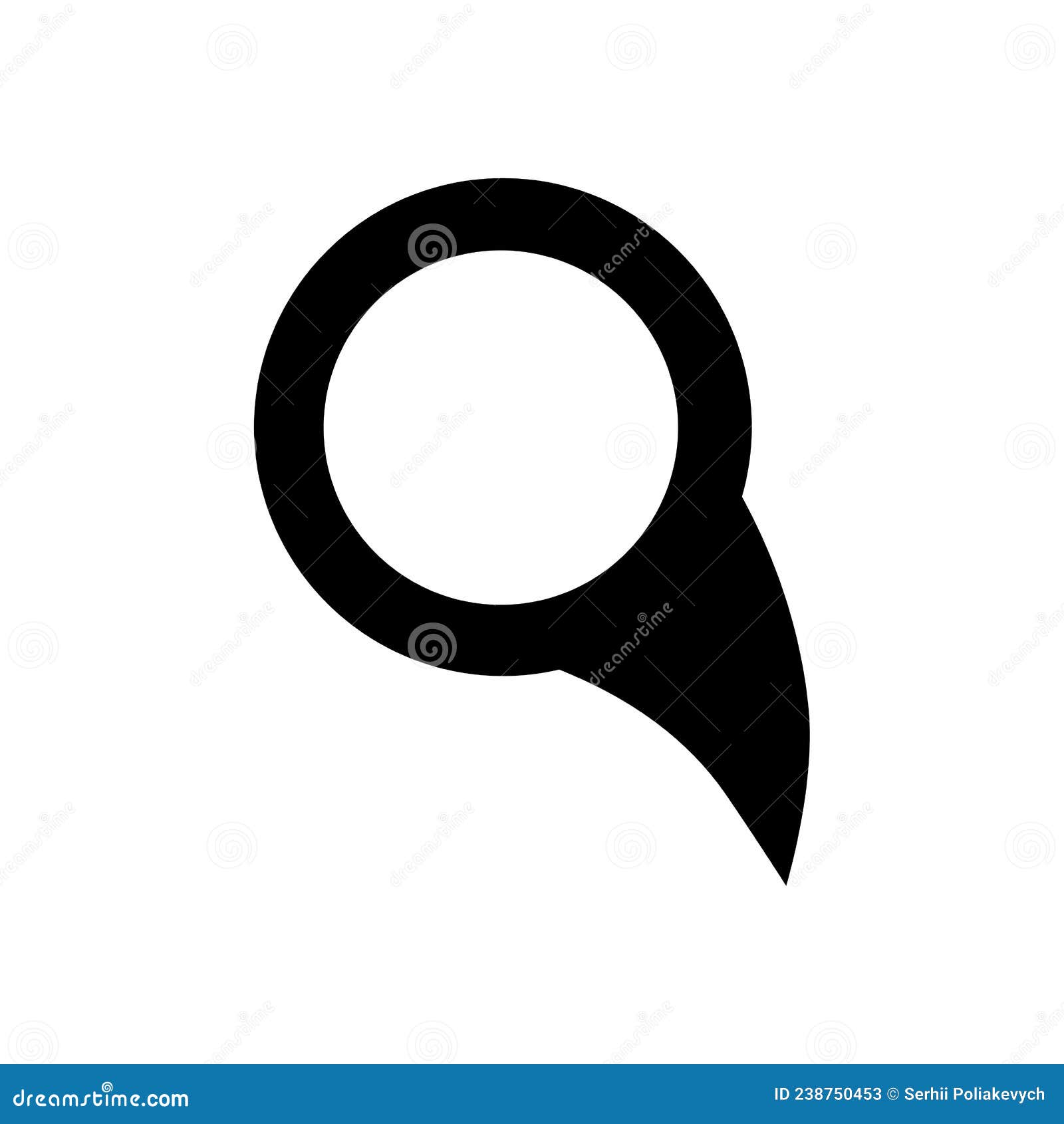 Circle Speech Frame Icon. Communication Concept. Creative Design ...