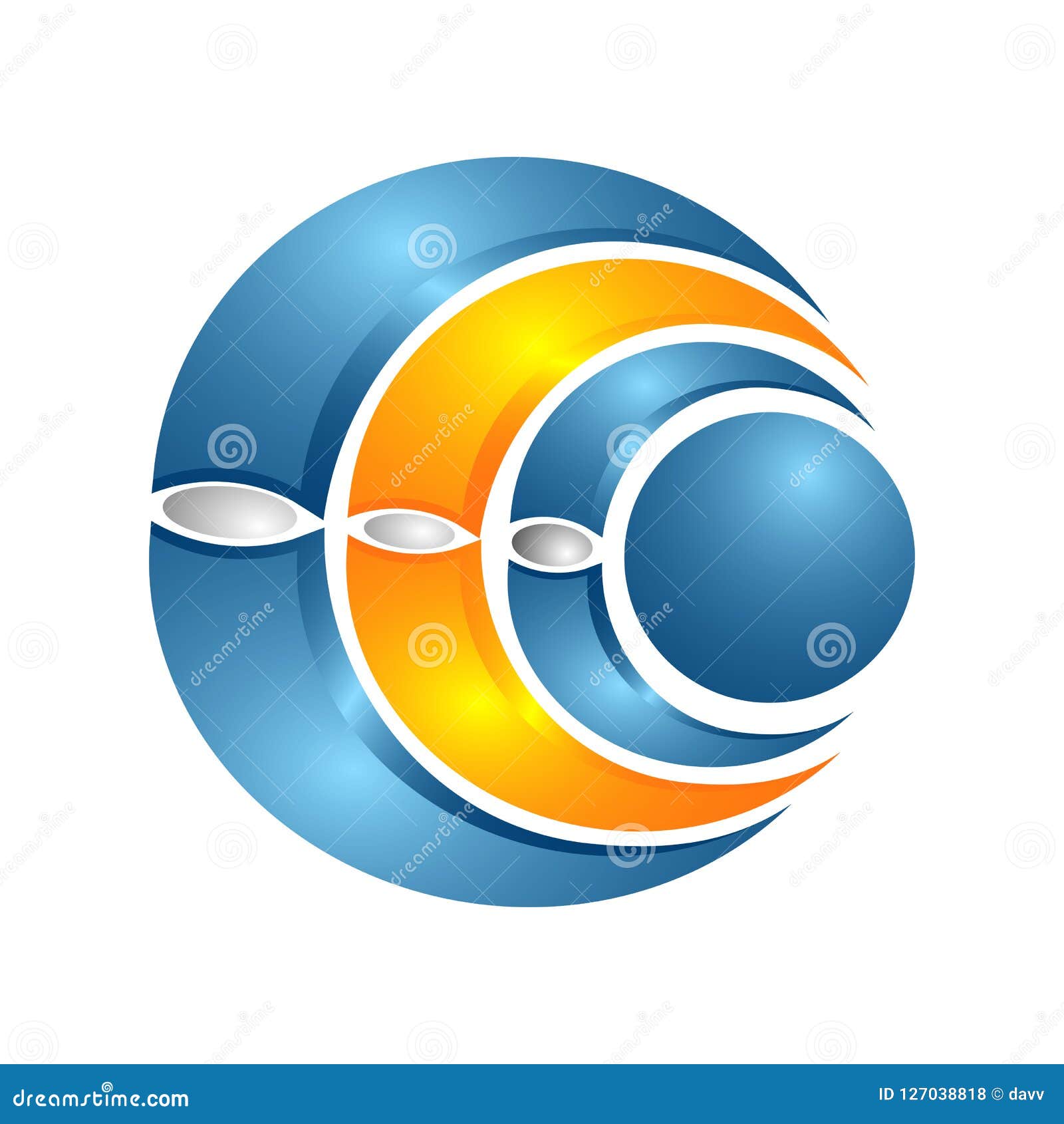 Circle Sphere Global Logo Template. Vector Creative Symbol Stock Vector ...
