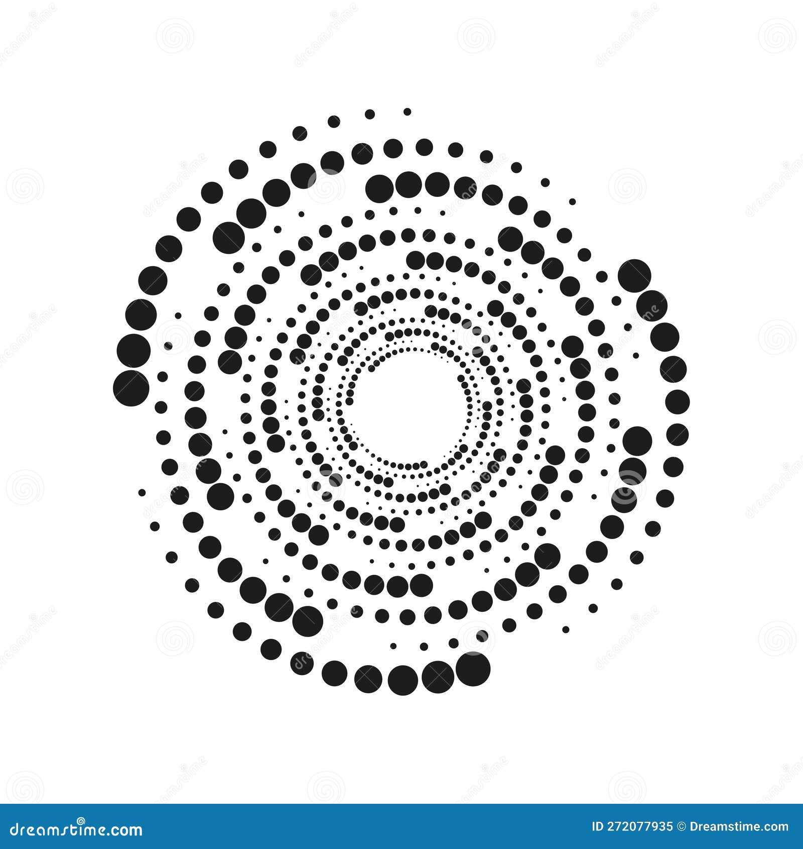 Circle Spiral Dots. Design Element. Geometric Pattern. Vector Illustration Stock Vector ...