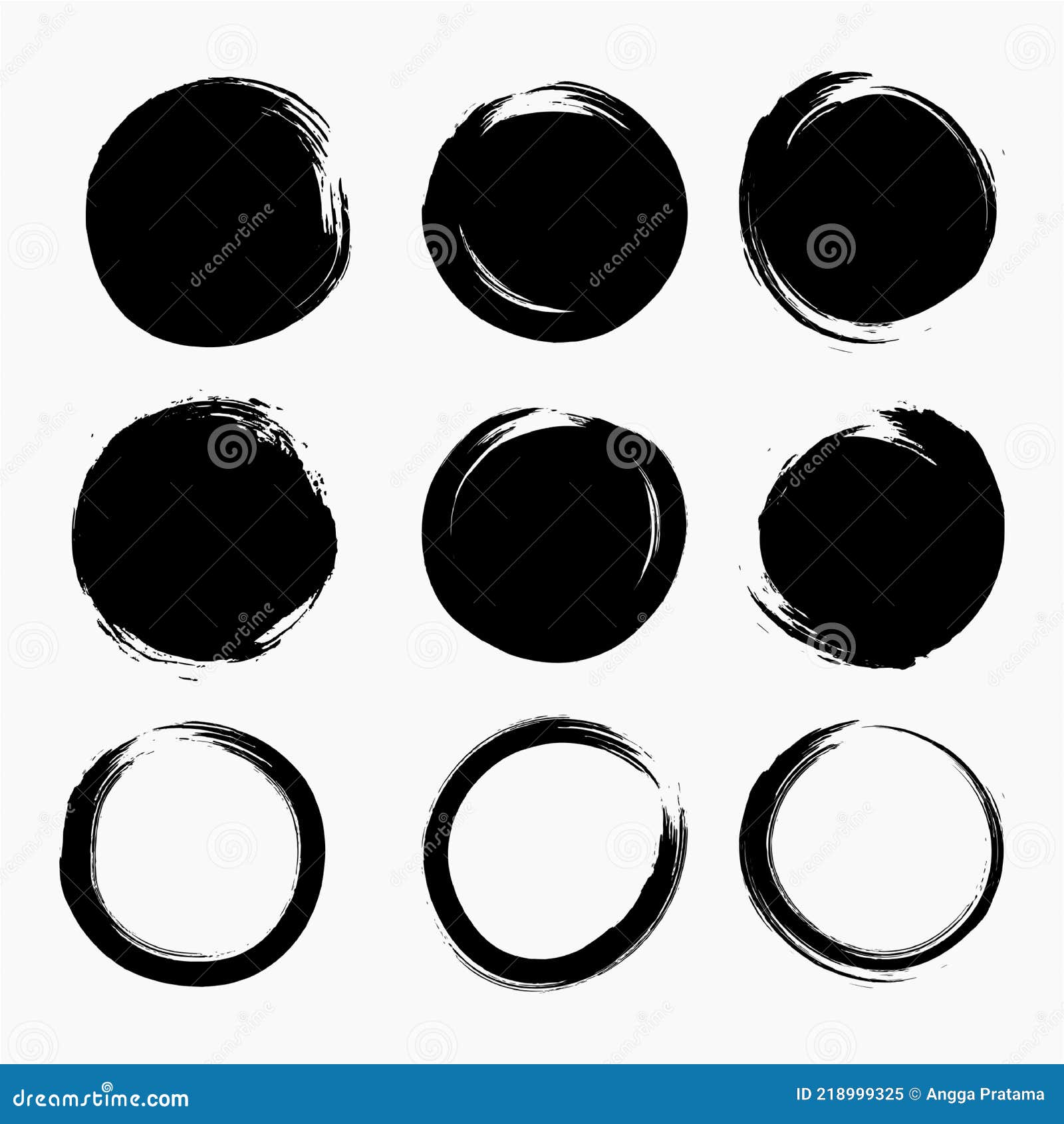 Circle Splatter Ink Dots Vector Stock Vector - Illustration of vector ...