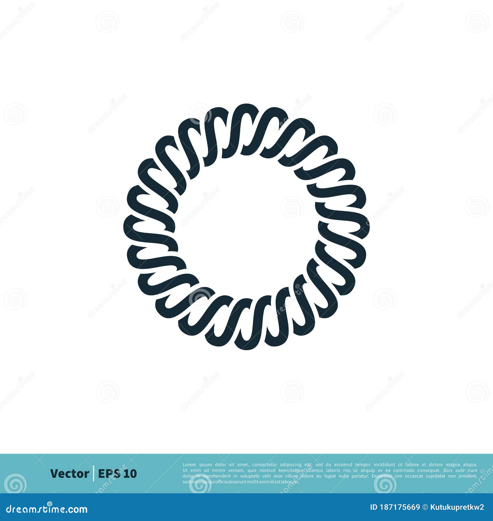 Circle Spring Icon Vector Logo Template Illustration Design. Vector EPS ...