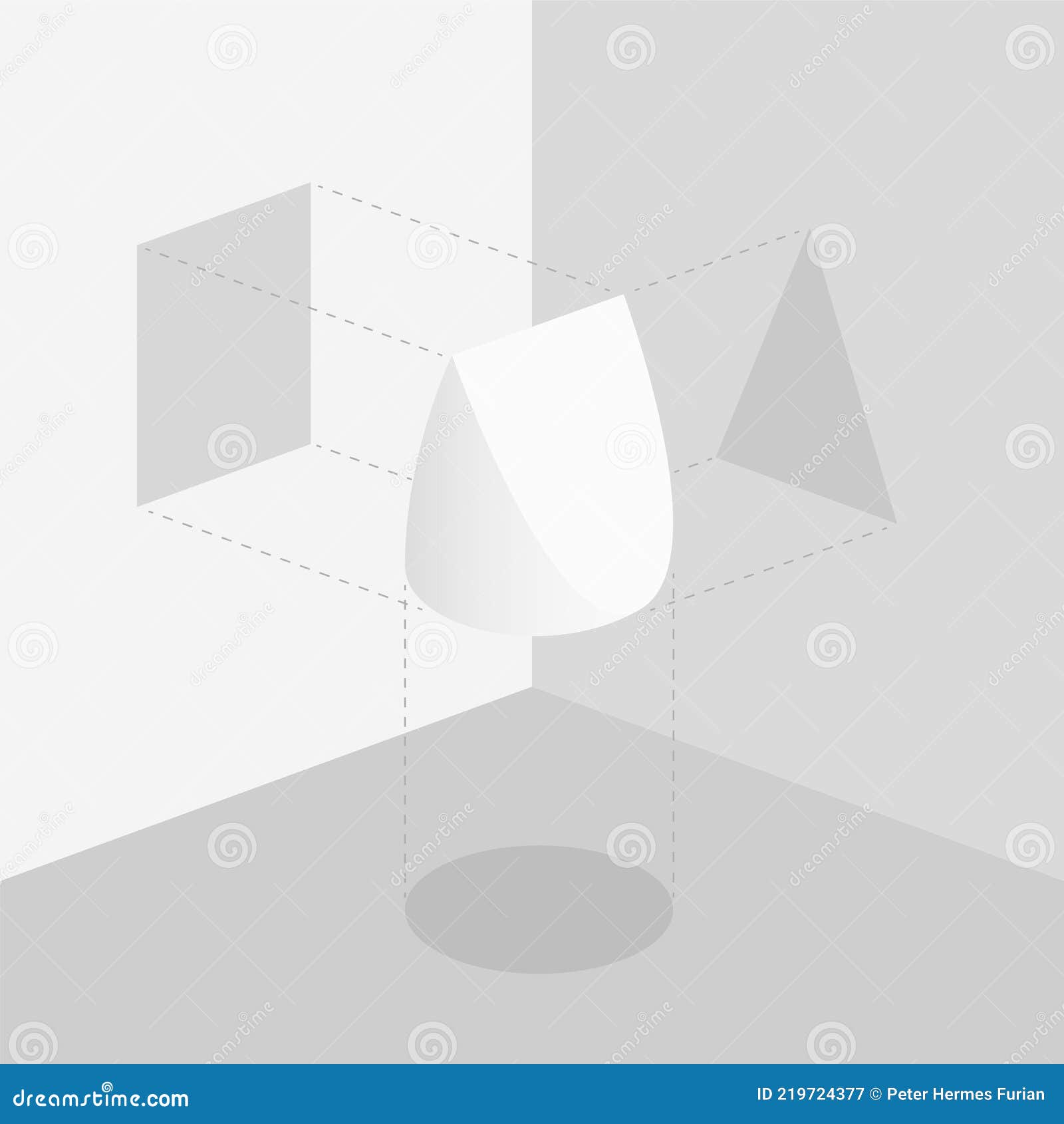 Circle Square Triangle Shadow Different Points of View Same Object ...