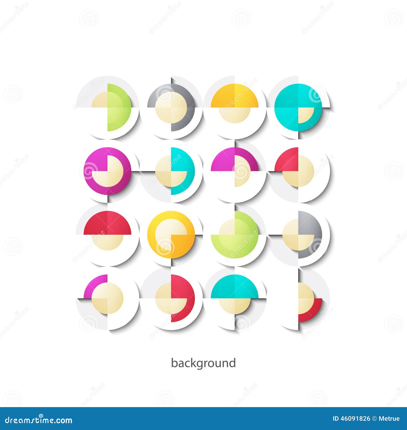 Circle square stock vector. Illustration of idea, circles - 46091826