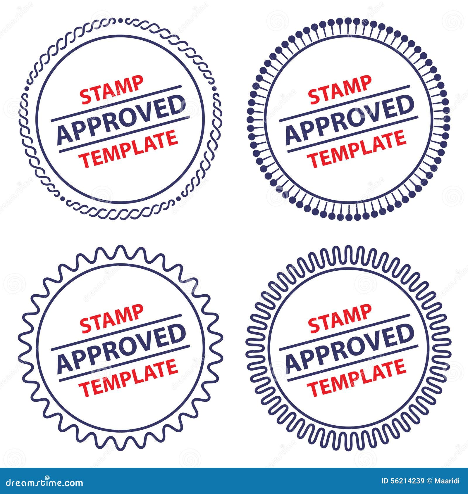Circle stamp template stock vector. Illustration of certificate - 56214239