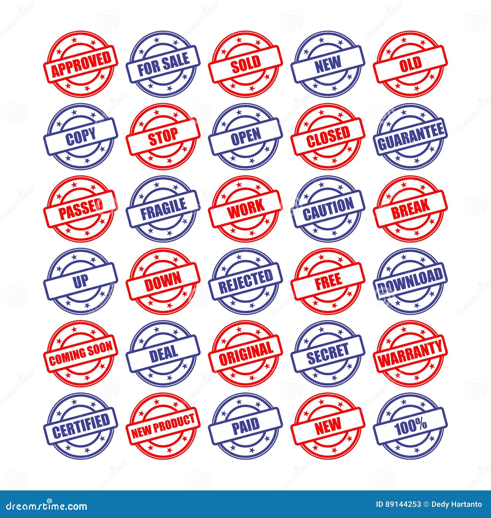 Circle Stamp Vector Collections Stock Vector - Illustration of economy ...