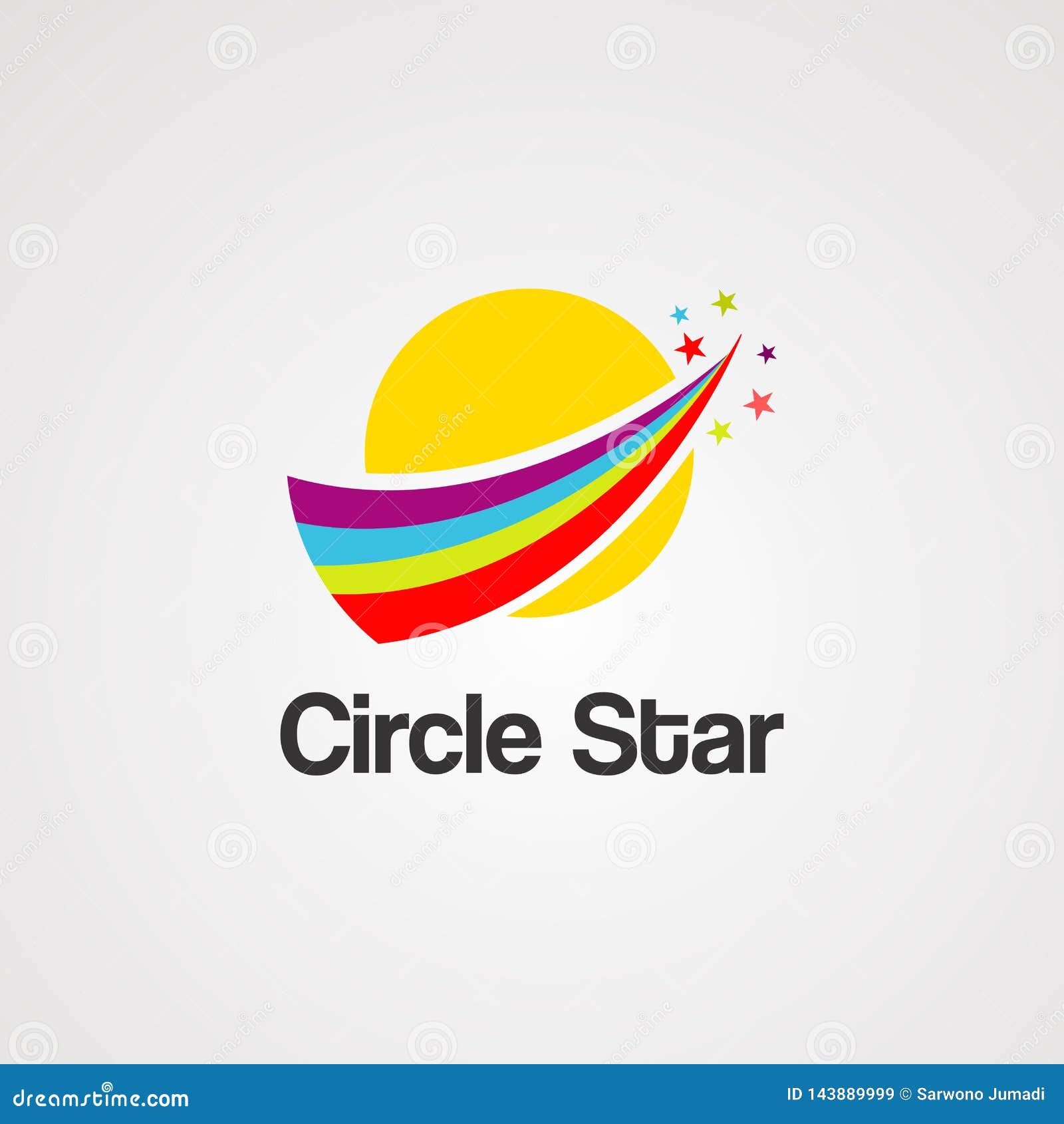 Circle Star Logo Vector, Icon, Element, and Template Stock Vector ...