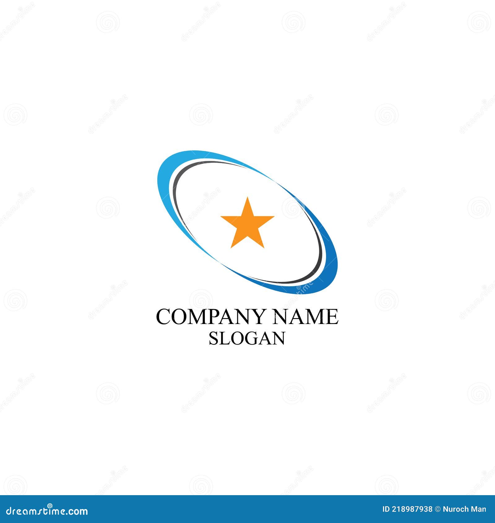 Circle and Star Logo Vector Illustration Template Design. Stock Vector ...