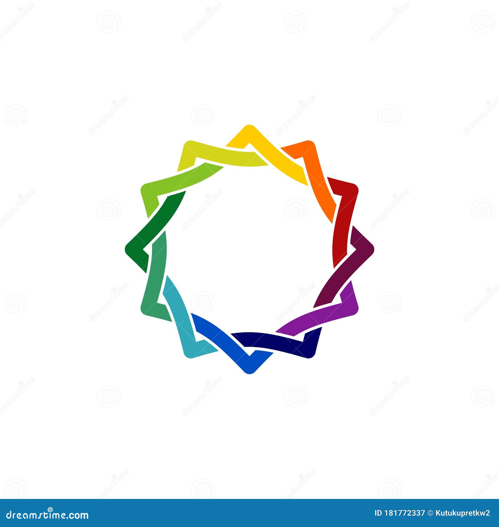 Circle Star Ornamental Logo Template Illustration Design. Vector EPS 10 ...