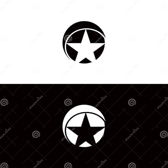 Circle Star Vector Logo Template Design Stock Vector - Illustration of ...