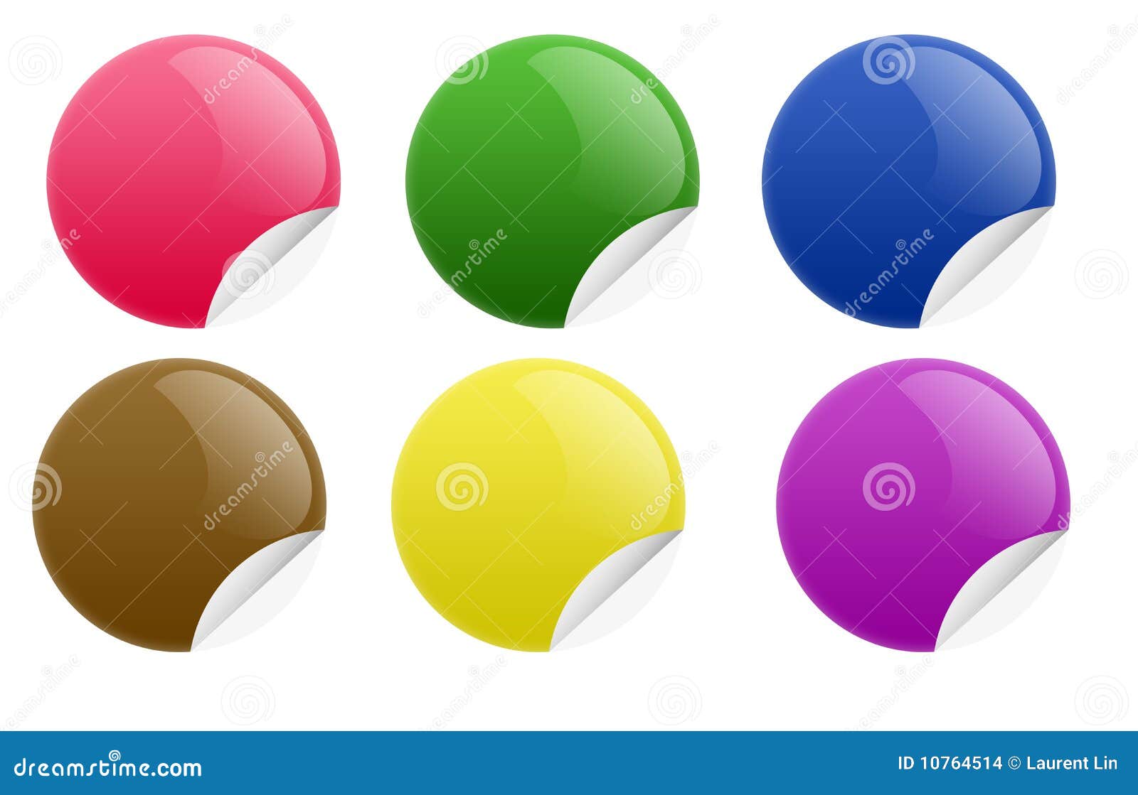 Circle Sticker stock illustration. Illustration of rounded - 10764514