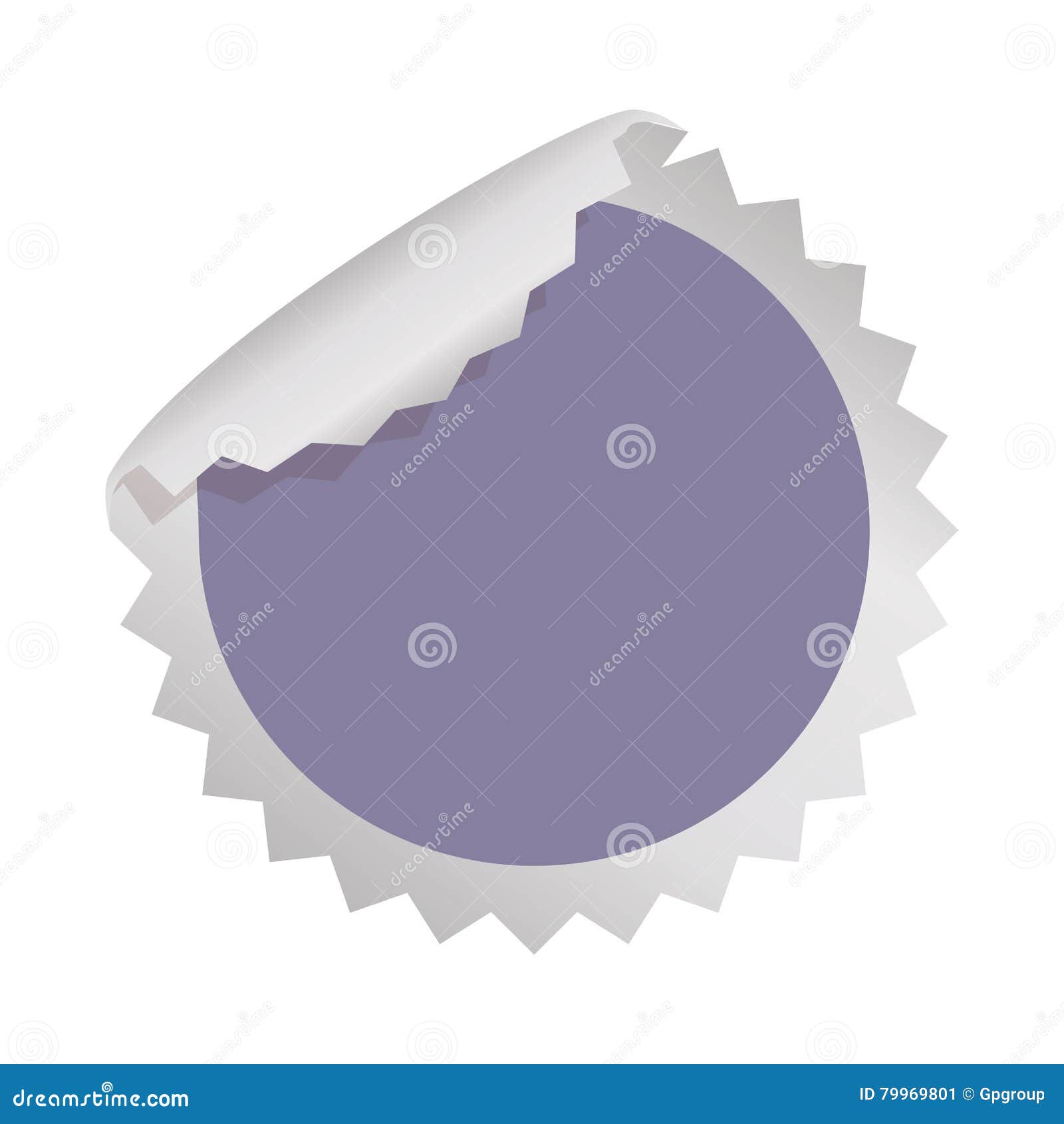 Circle sticker icon stock vector. Illustration of notice - 79969801