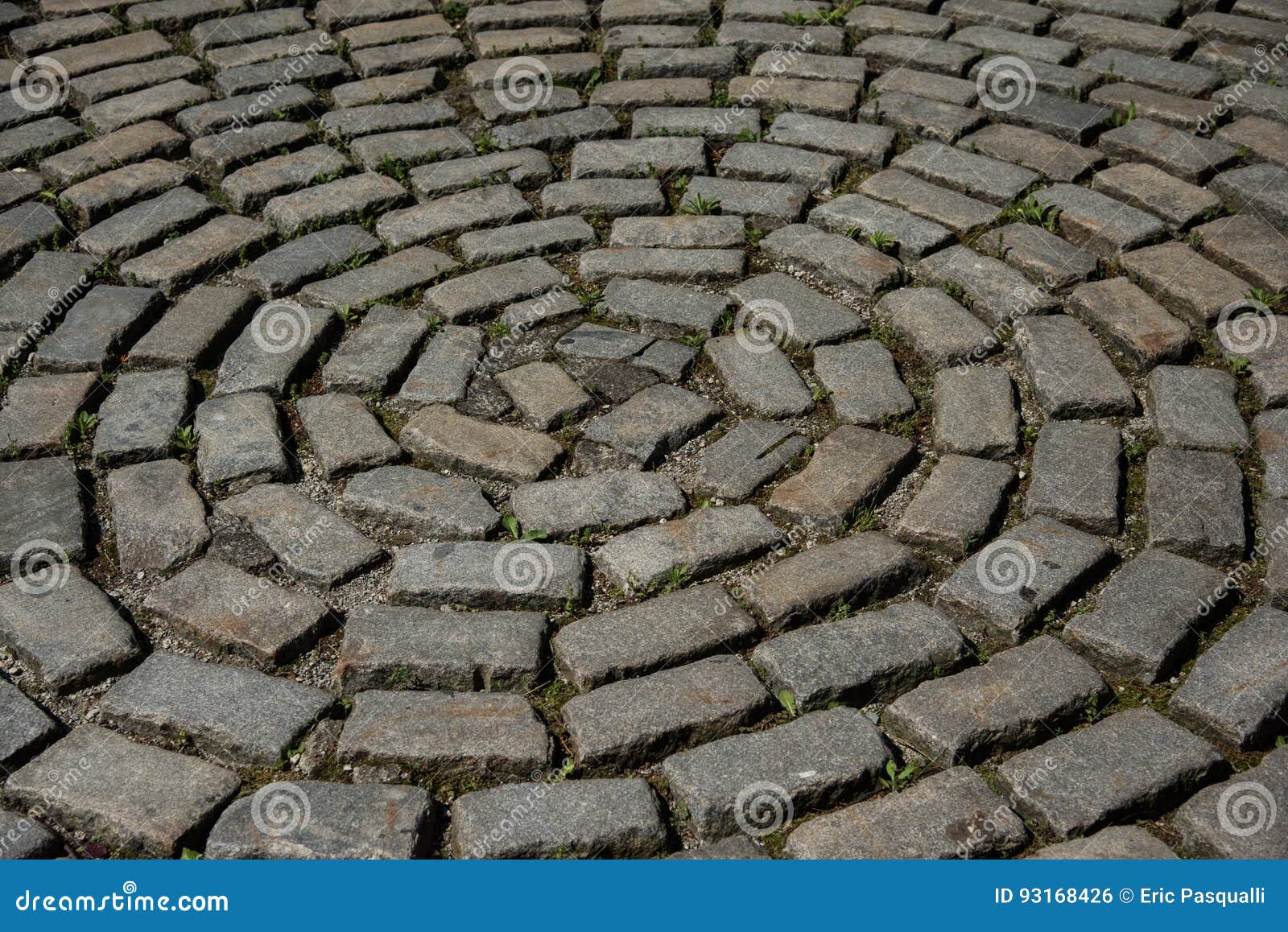 A circle of stone bricks. stock photo. Image of ground - 93168426